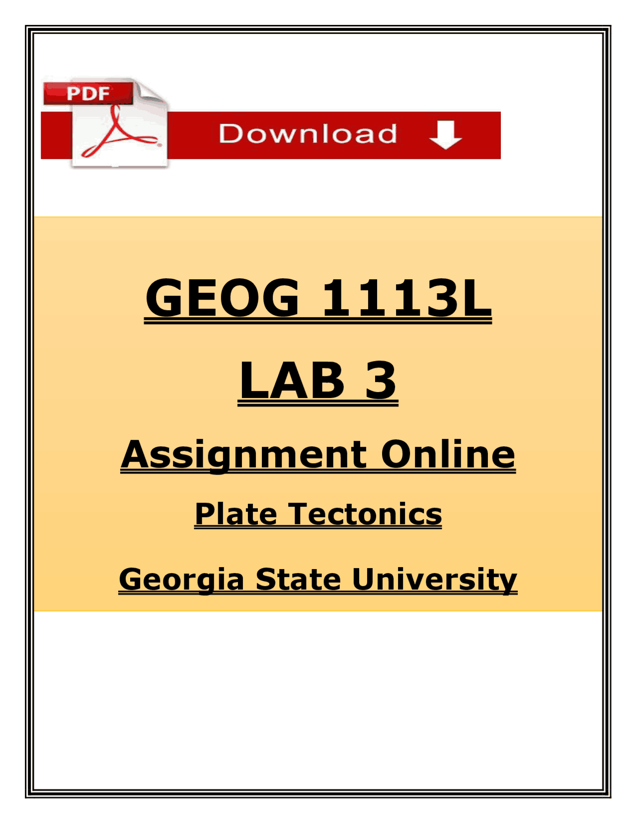 GEOG 1113L Lab 3 – Plate Tectonics Assignment – Georgia State ...