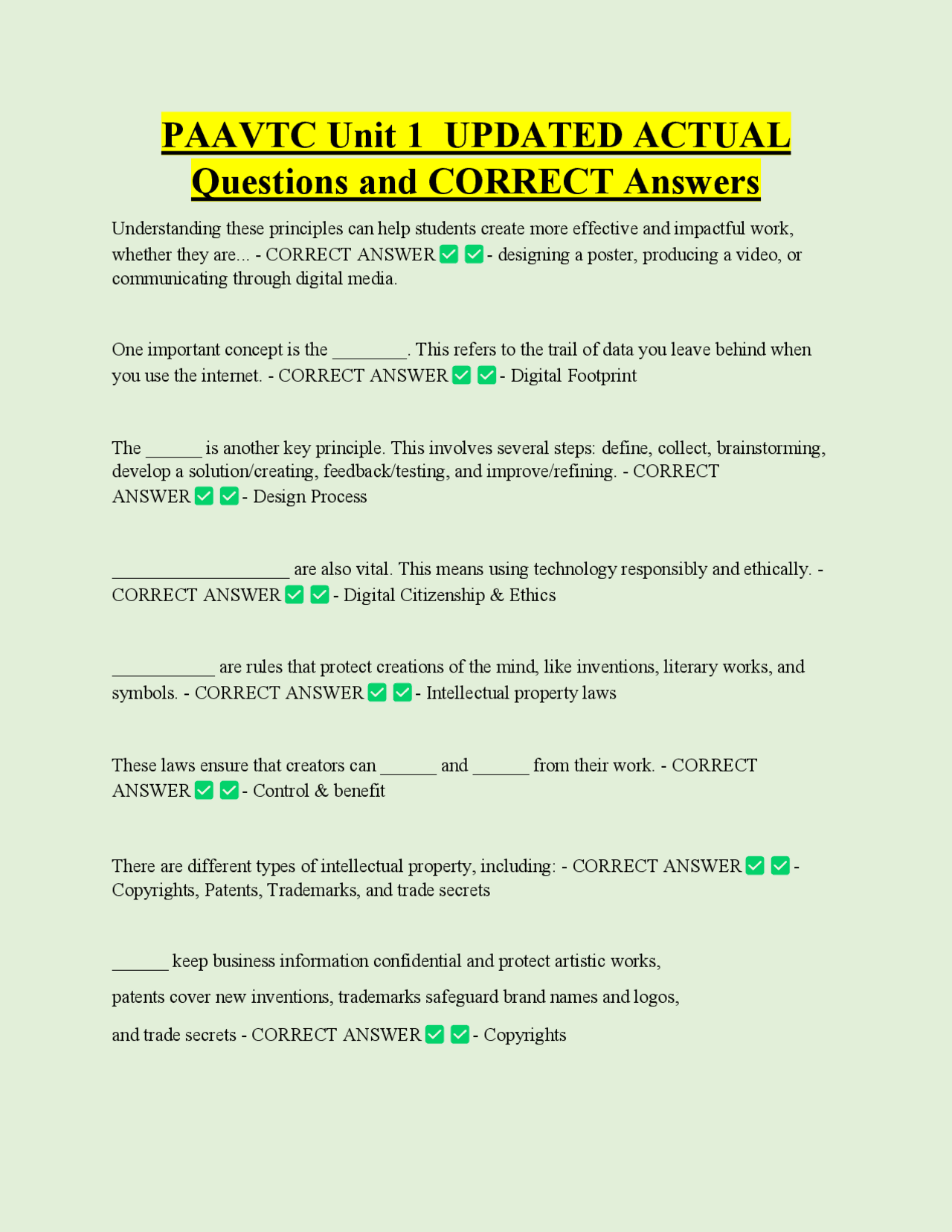 Digital Media Principles: Q&A for Effective Communication | Exams ...