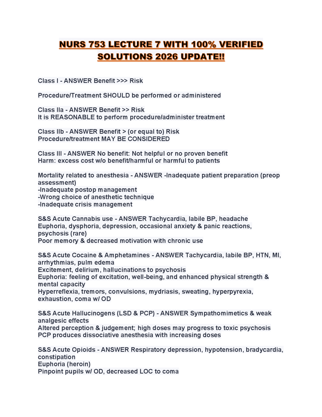 Anesthesia and Pharmacology Key Concepts: A Quick Study Guide | Exams ...