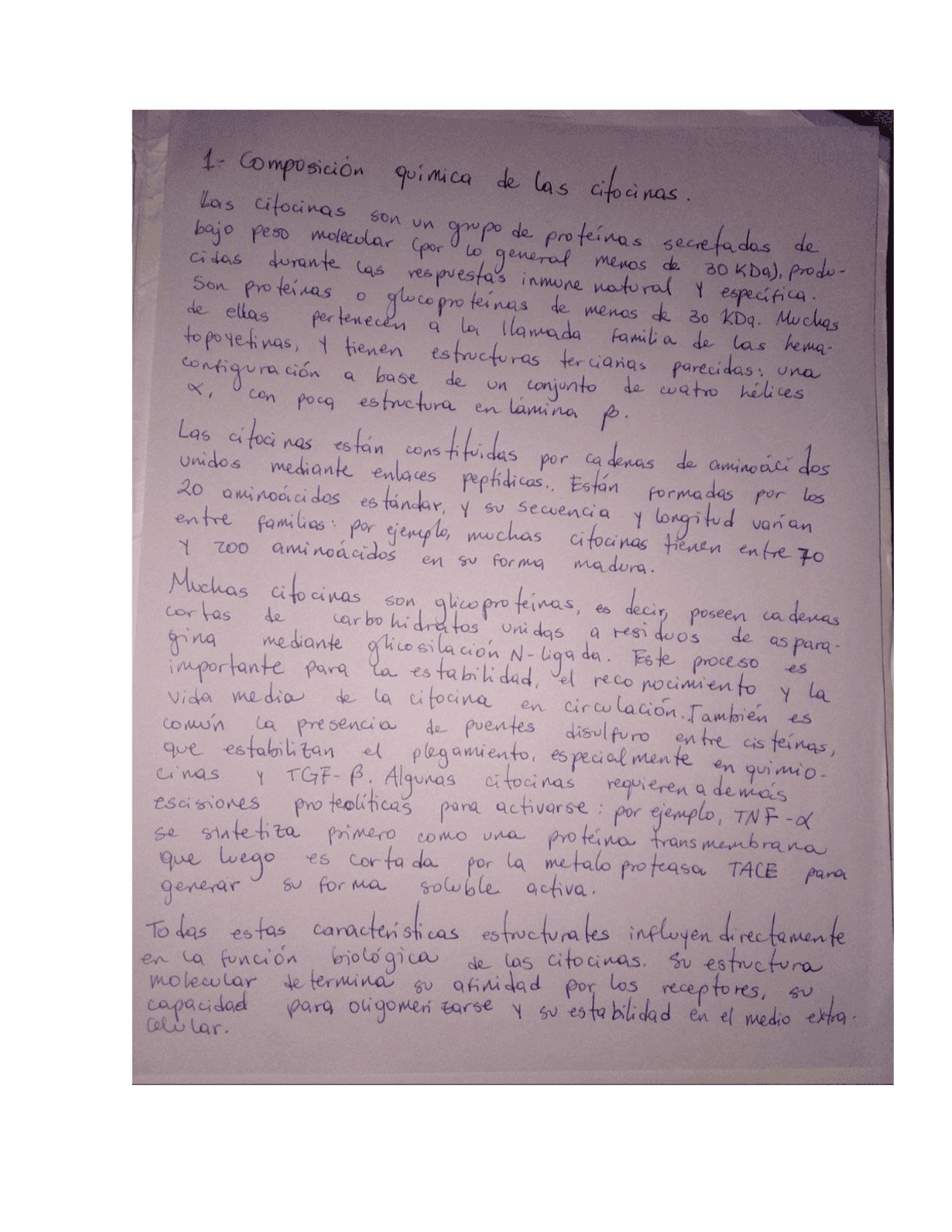 Trabajo sobre Citocinas (inmunología) | Study Guides, Projects ...