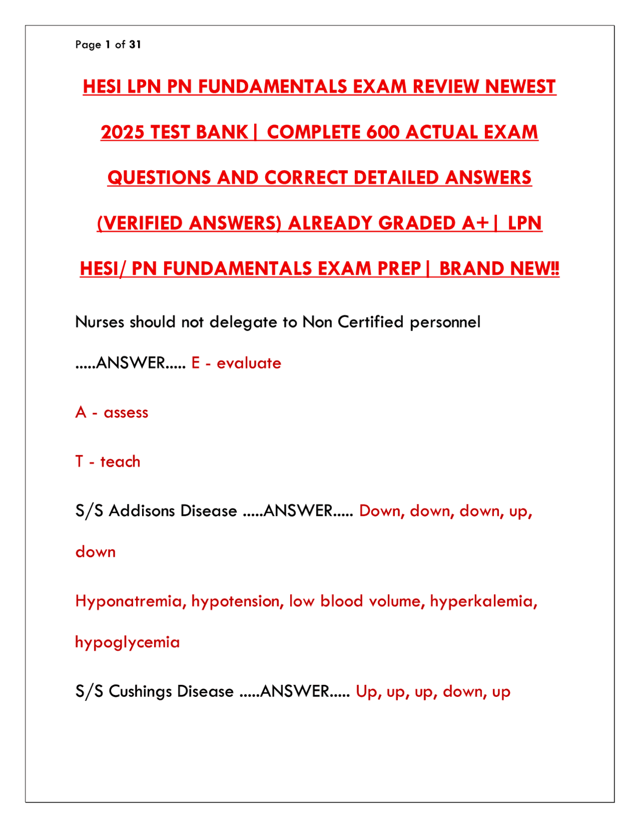 HESI LPN/LVN Fundamentals Exam Prep 2025 | Practice Test & NCLEX-PN ...