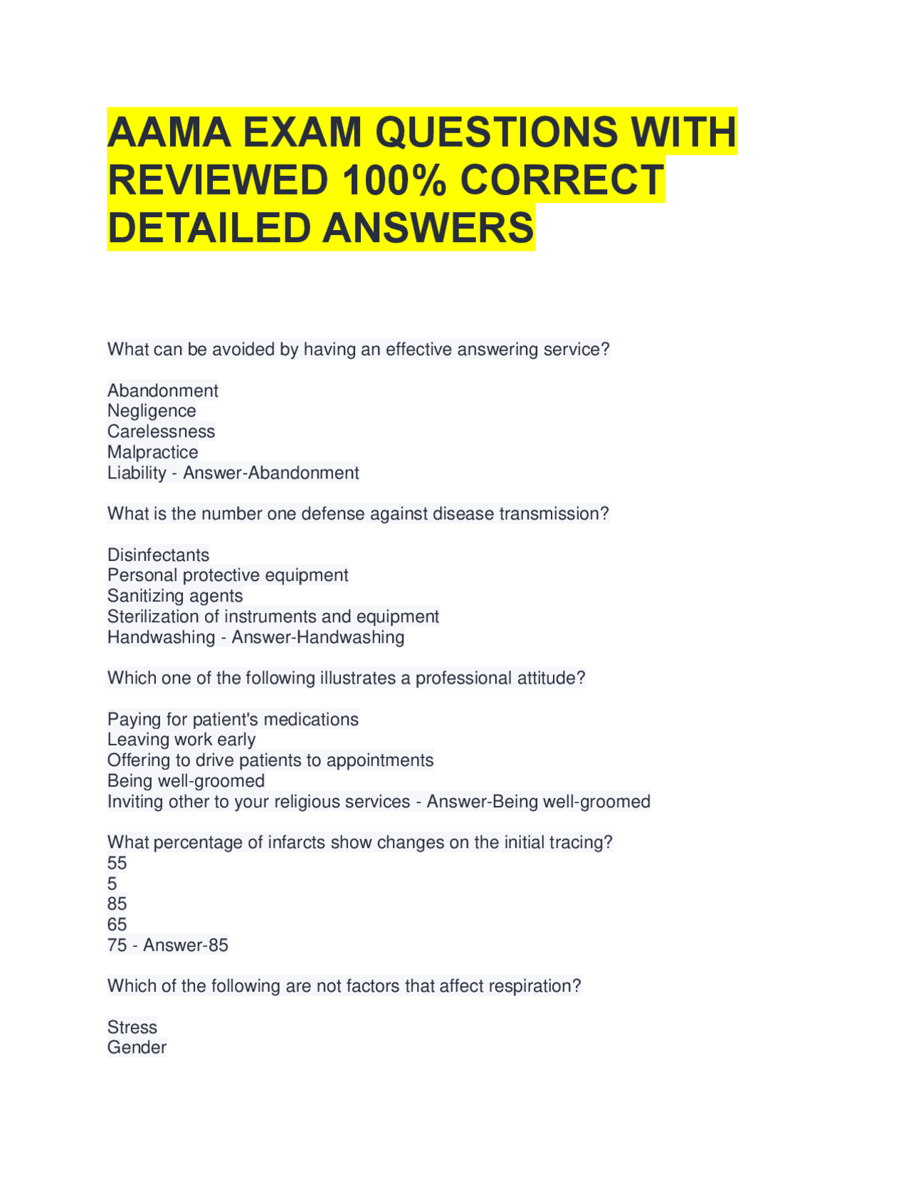 AAMA Exam 2025–2026 Practice Questions: Complete Study Guide with ...