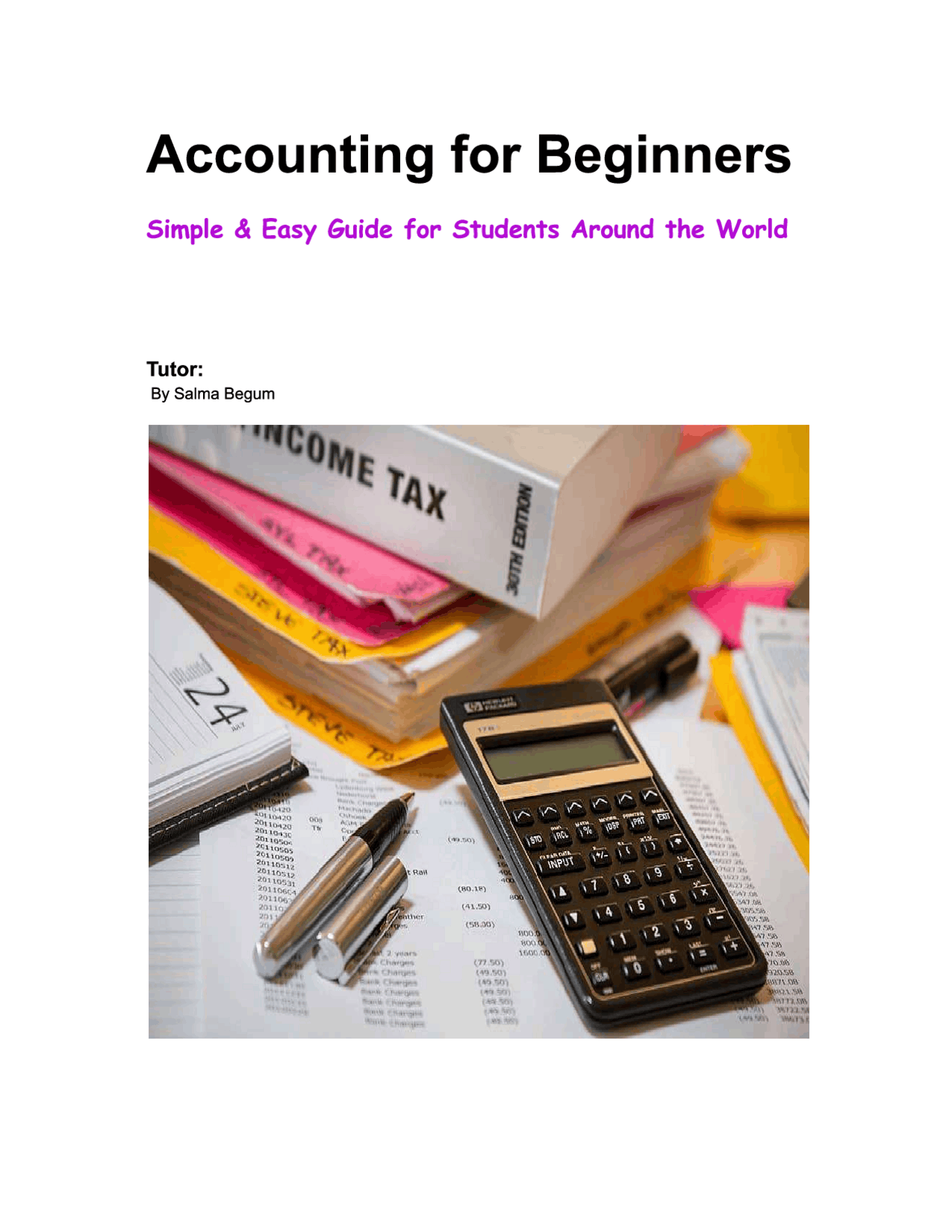 Accounting for Beginners – Lesson 1: Simple Introduction | Cheat Sheet ...