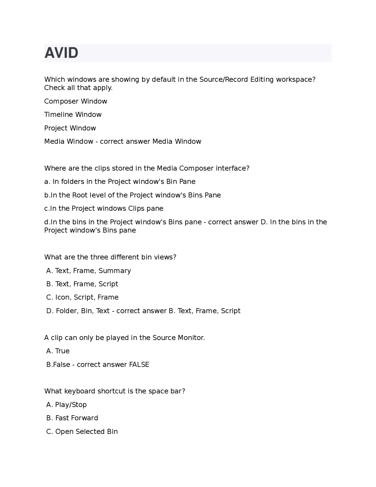 AVID QUESTIONS & ANSWERS 2025/2026 | Exams Advanced Education | Docsity