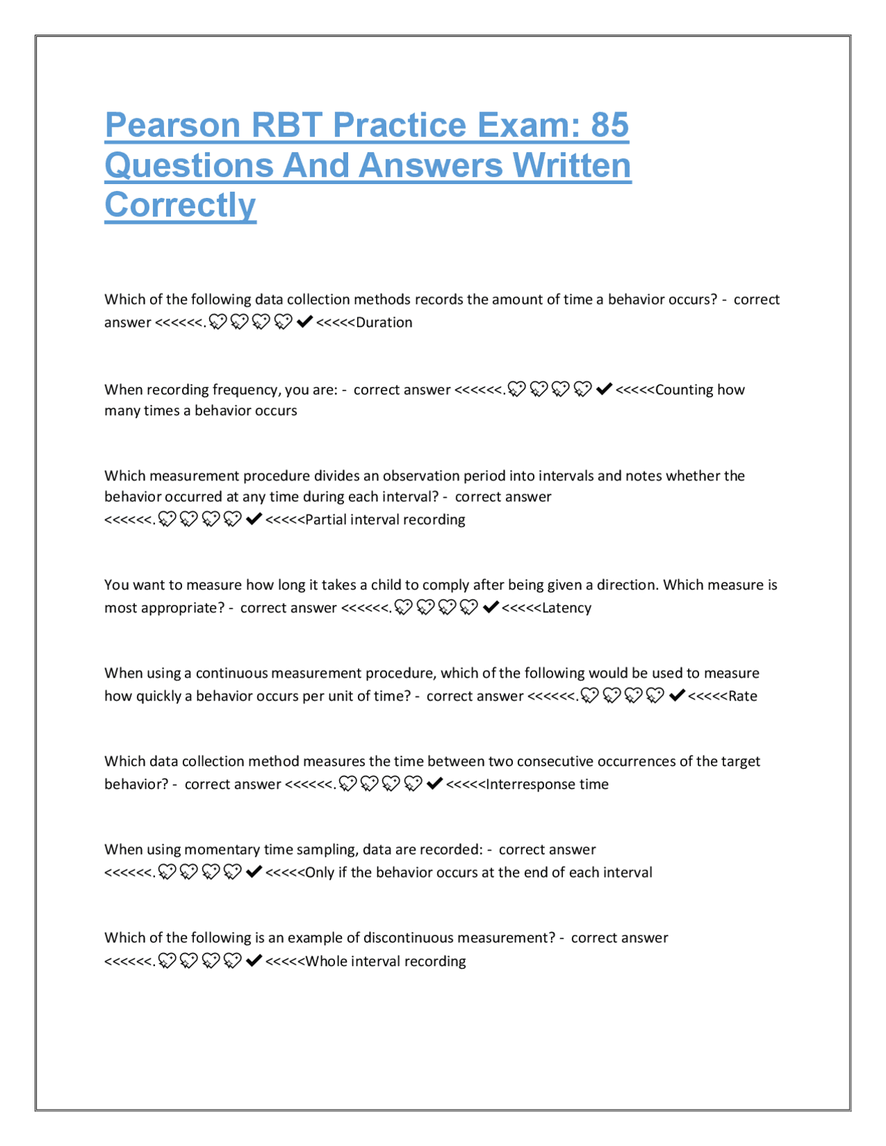 Pearson RBT Exam 2025/2026 – Fully Explained Study Guide with Practice ...