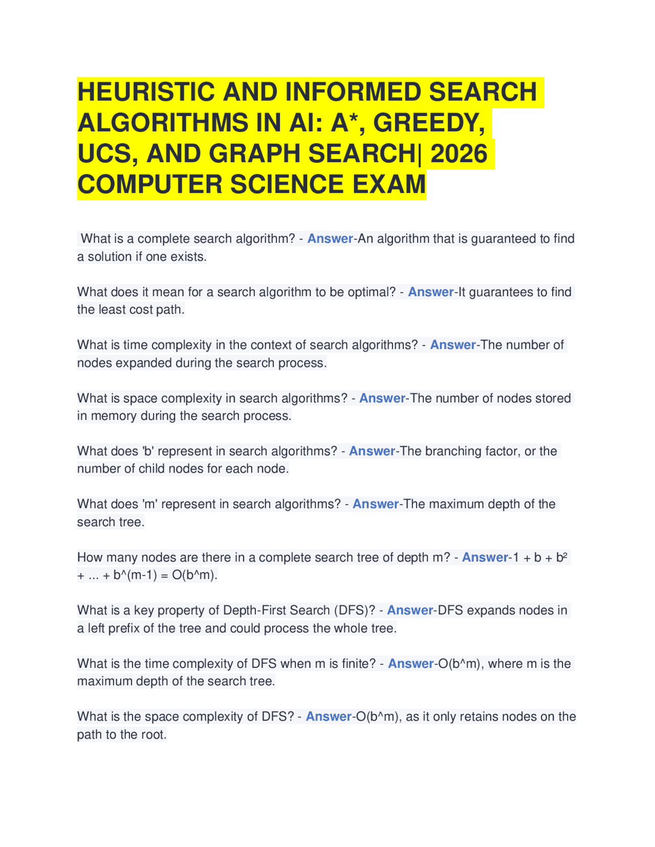HEURISTIC AND INFORMED SEARCH ALGORITHMS IN AI: A*, GREEDY, UCS, AND ...