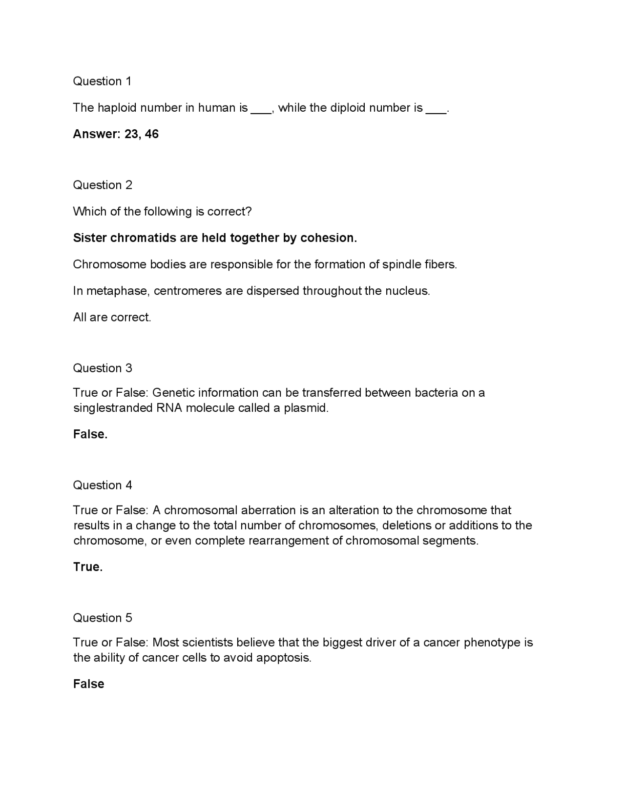 Portage Learning Final Exam: Genetics & Biology Q&A | Study Guide 2026 ...