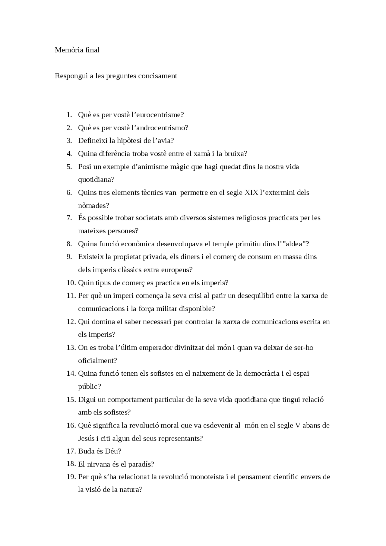 Memoria final catala - Apuntes de Periodismo | Docsity