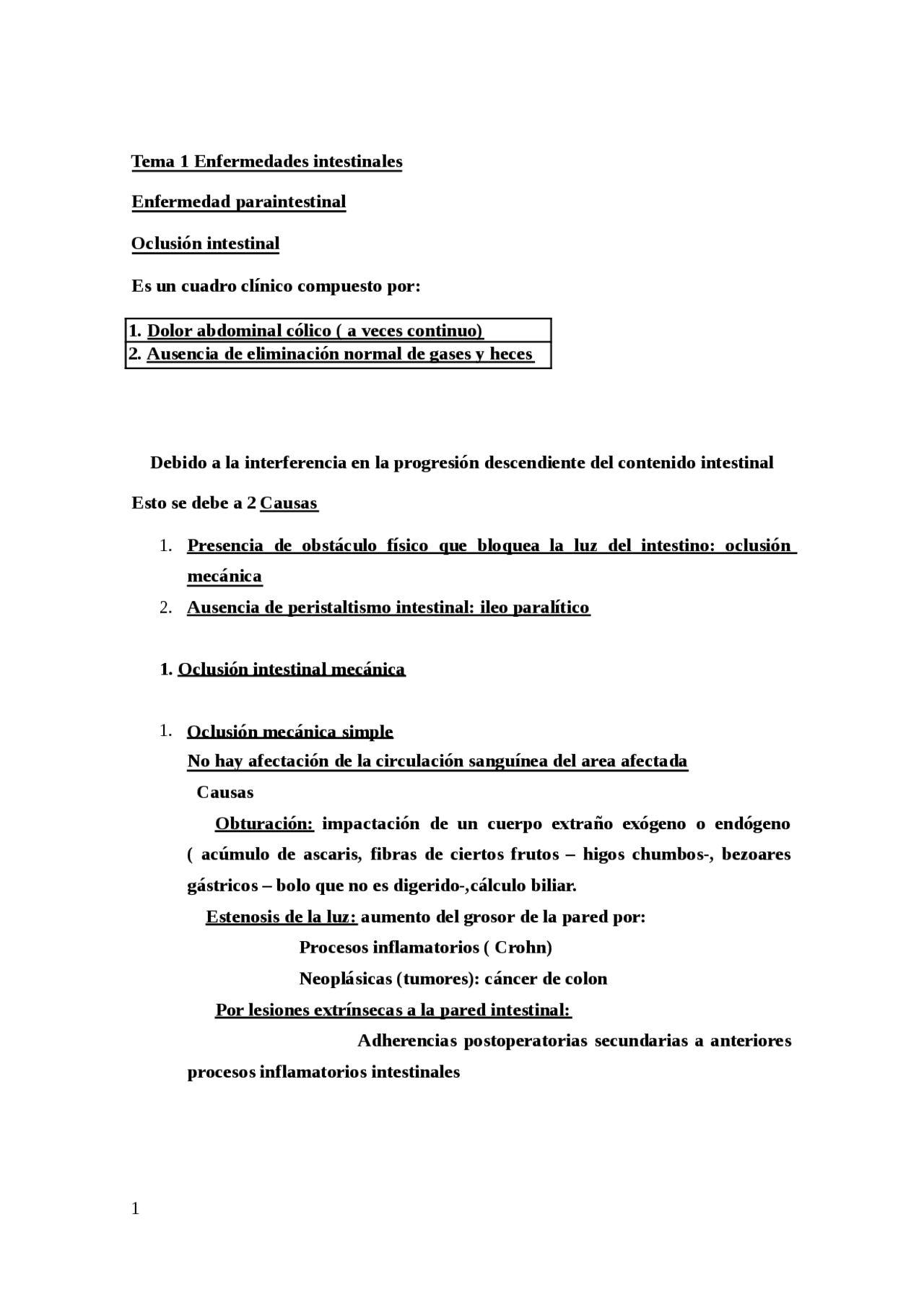Enfermedades Intestinales: Oclusión Intestinal y Parálisis Intestinal ...