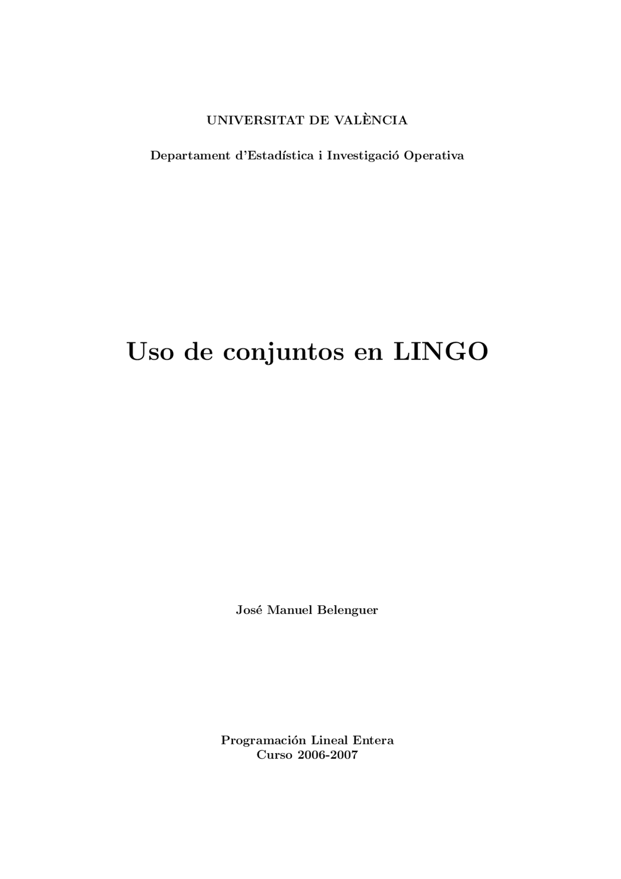 Uso de Conjuntos al Lingo - Apuntes de Matemáticas - Docsity