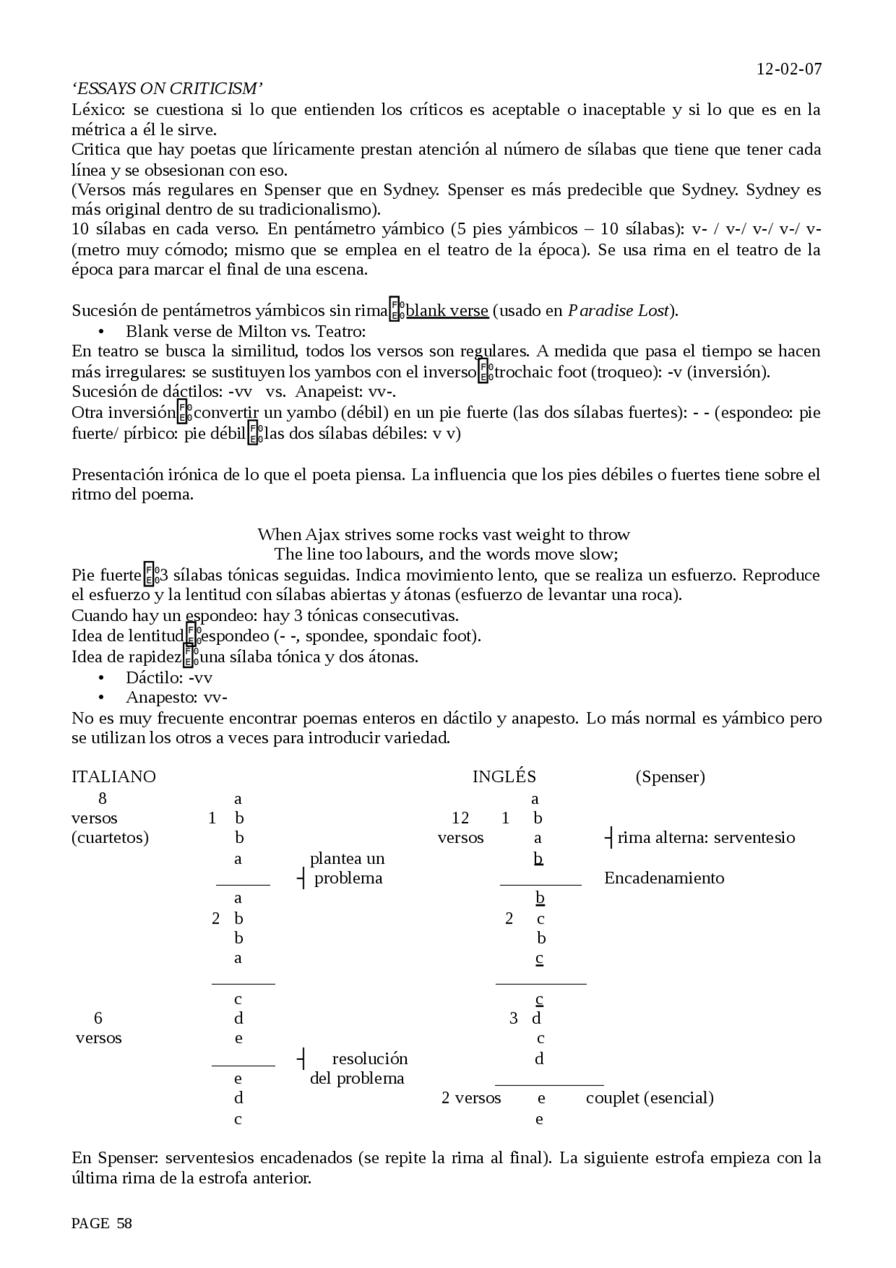 Poesía y prosa 2º cuatrimestre - Apuntes de Idioma Inglés - Docsity