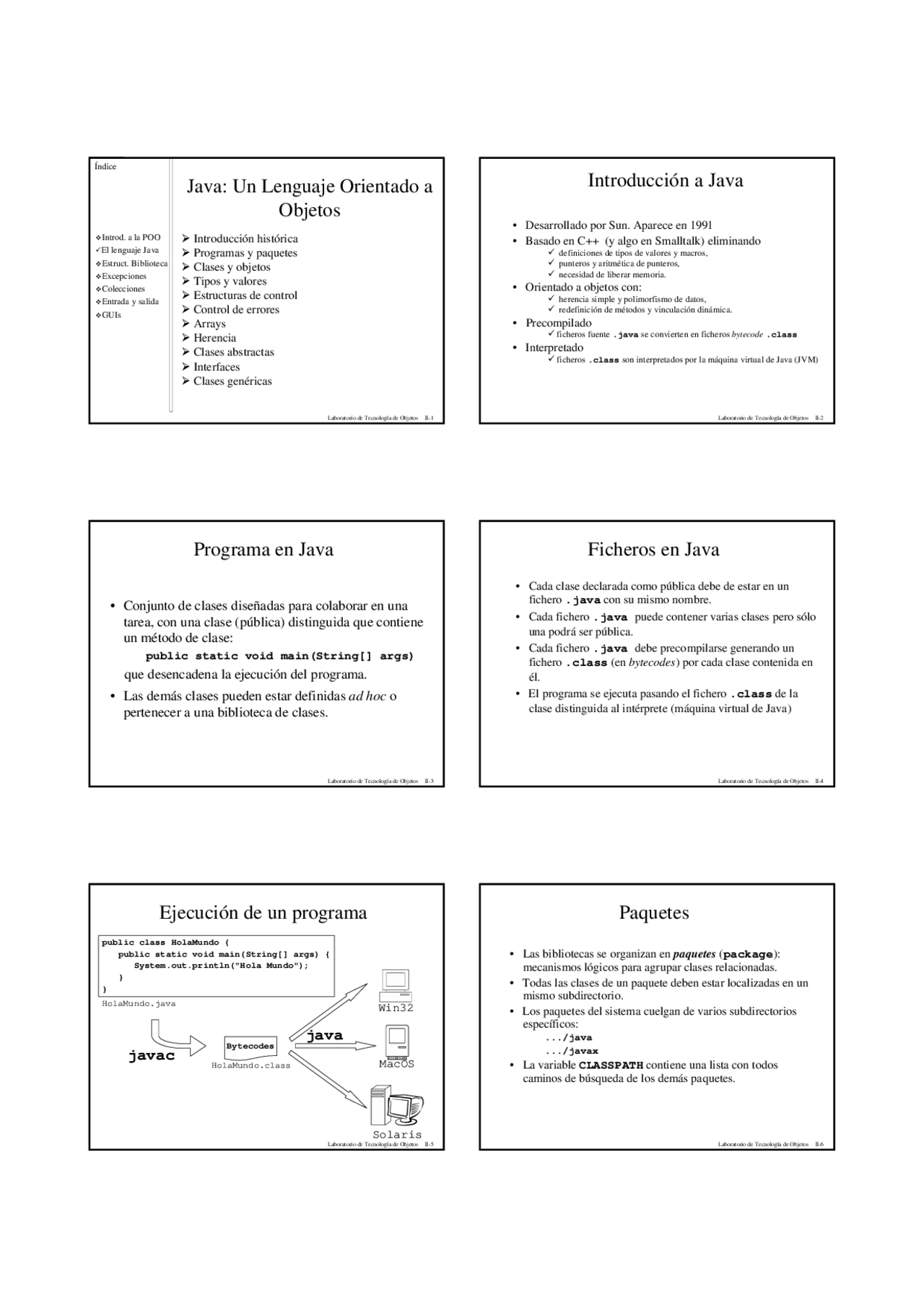 Java: un lenguaje orientado a objetos - Apuntes de Informática - Docsity