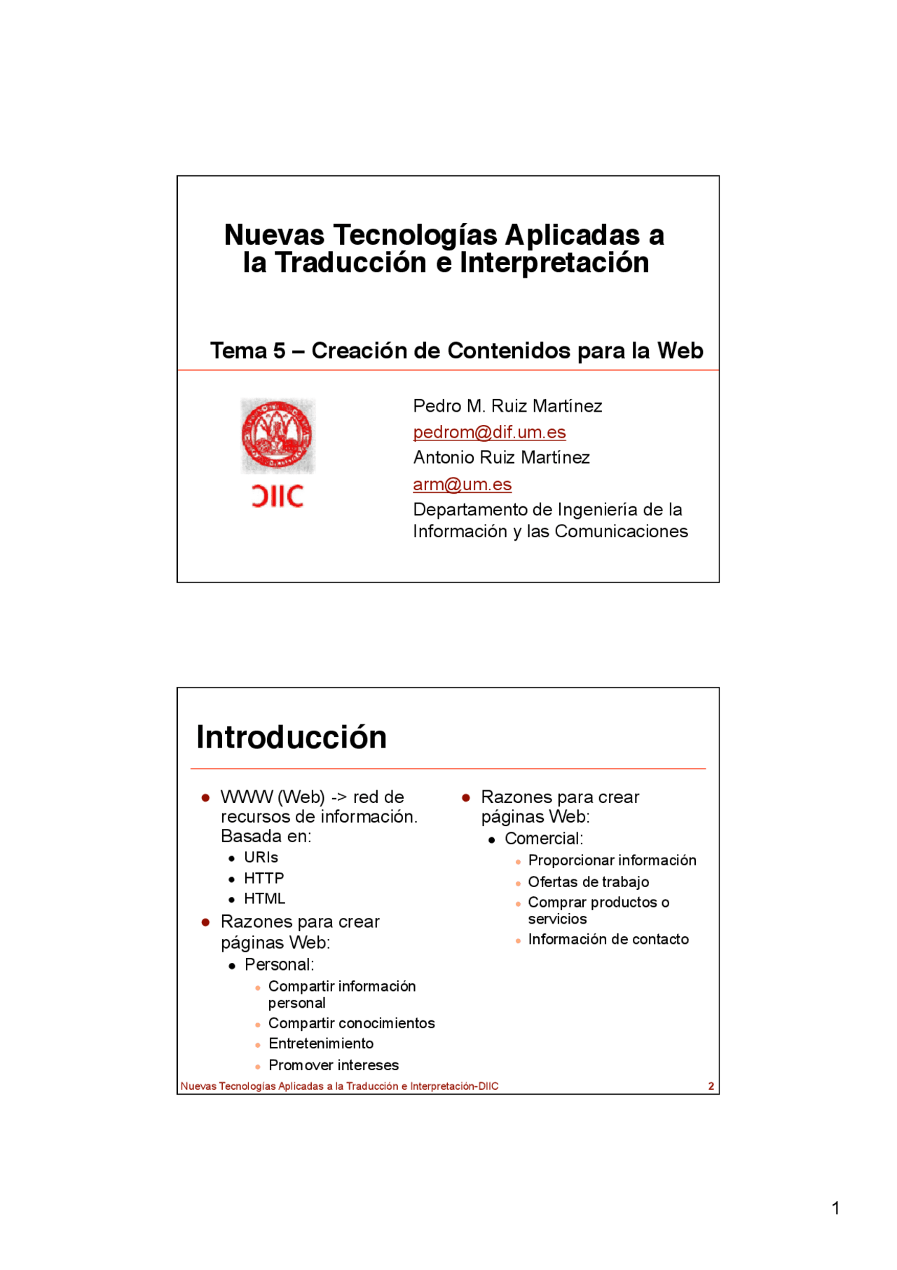 Introducción a la creación de páginas web con HTML: estructura básica y ...