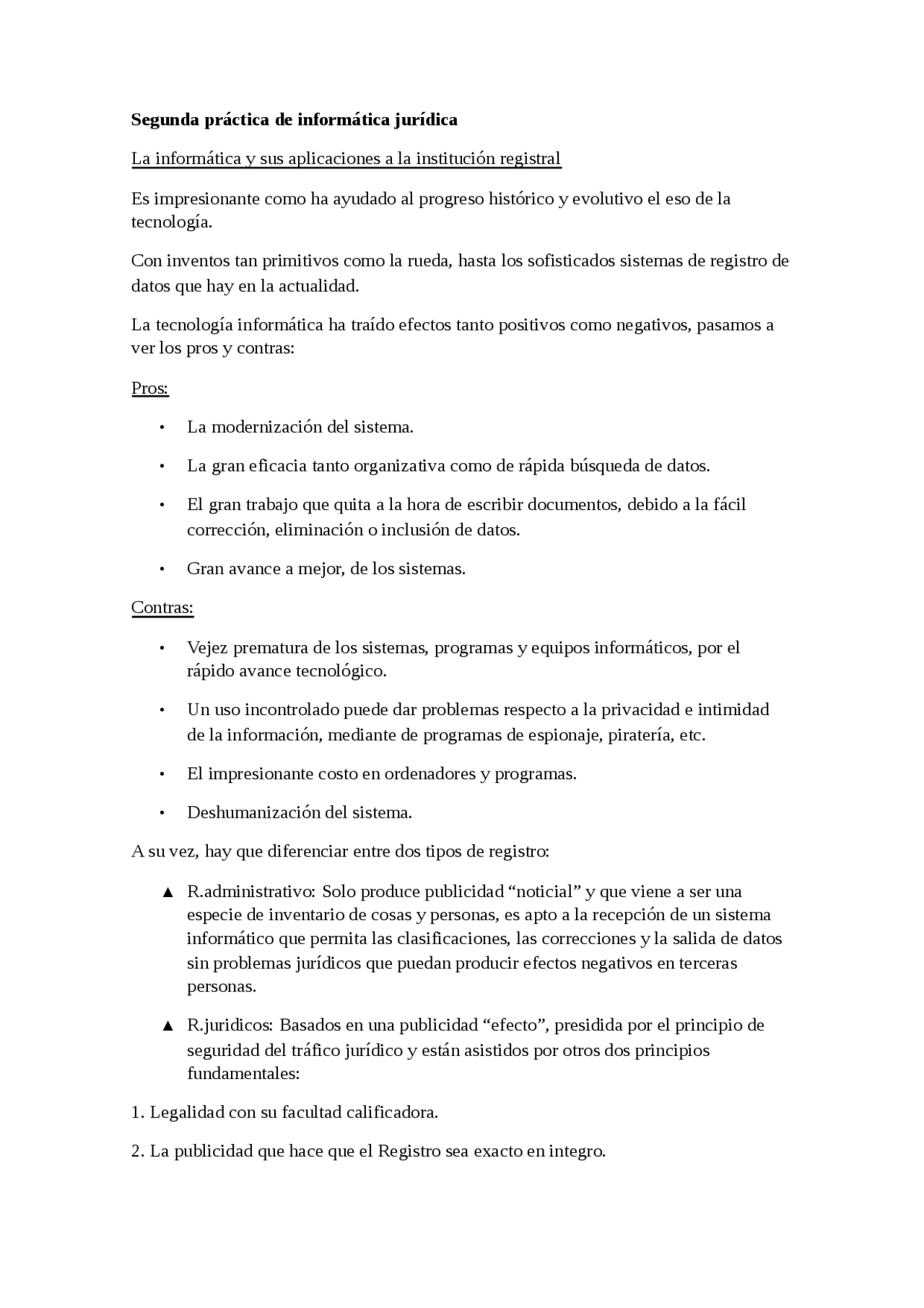 La informática y sus aplicaciones a la institución registral - Apuntes ...