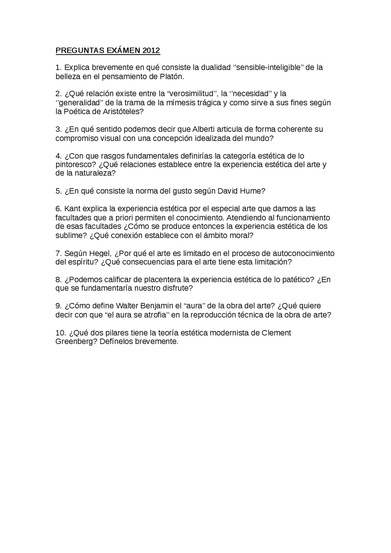 Historia del Arte 05 2013 - Exámenes de Historia del Arte - Docsity