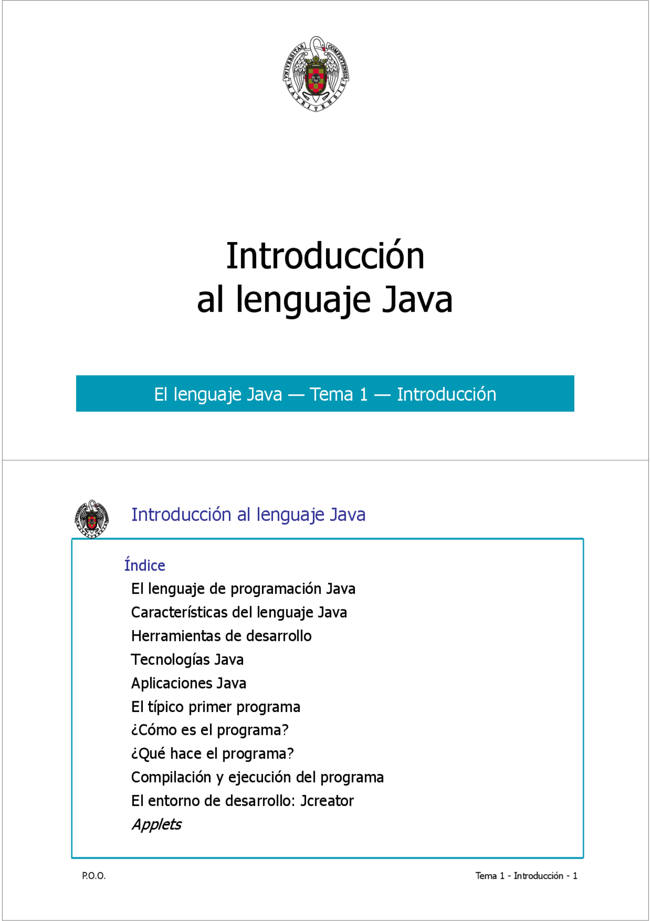 Introducción al lenguaje Java: Características, herramientas y ...