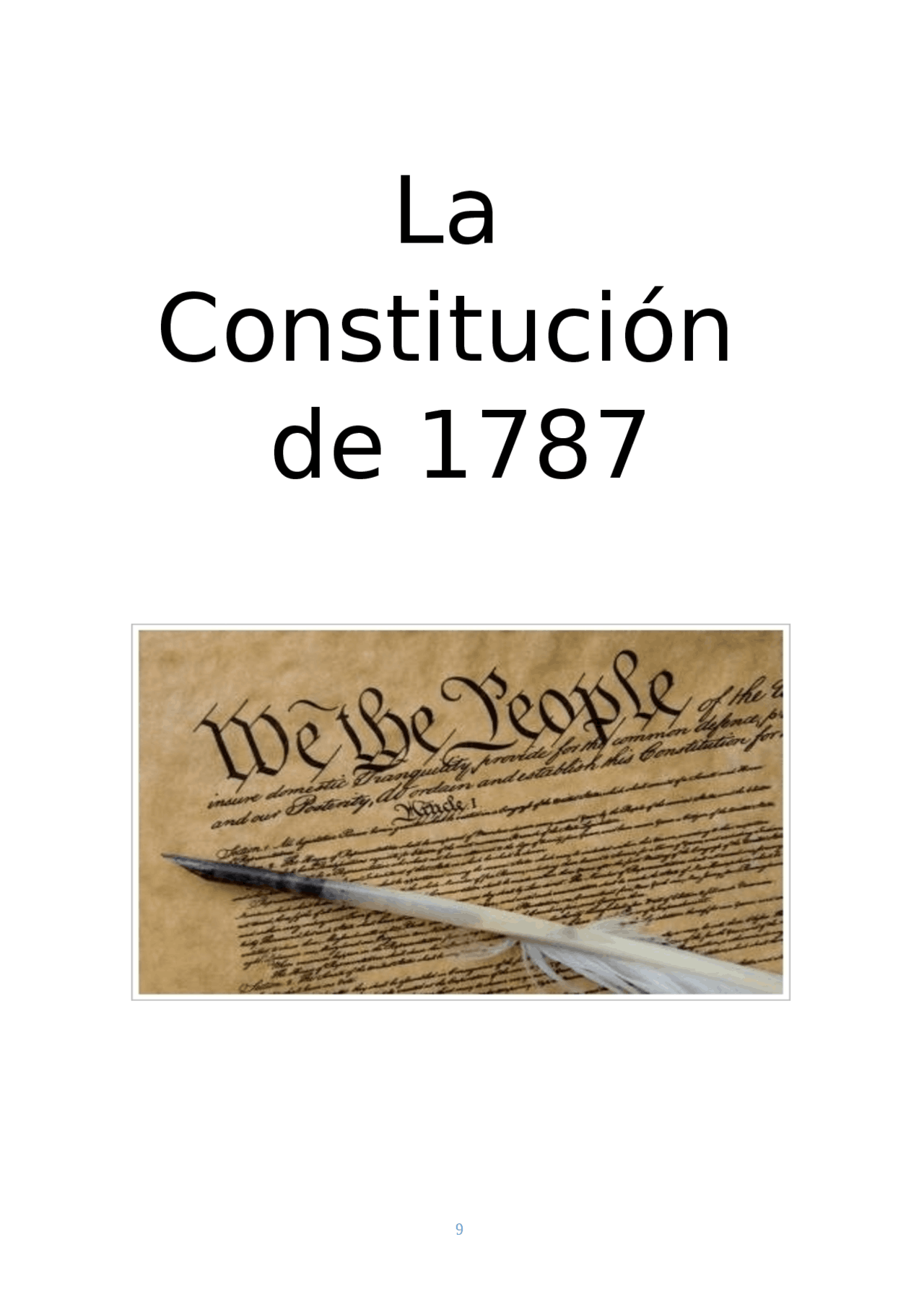 La Constitución de los EEUU - Apuntes de Historia del Derecho - Docsity