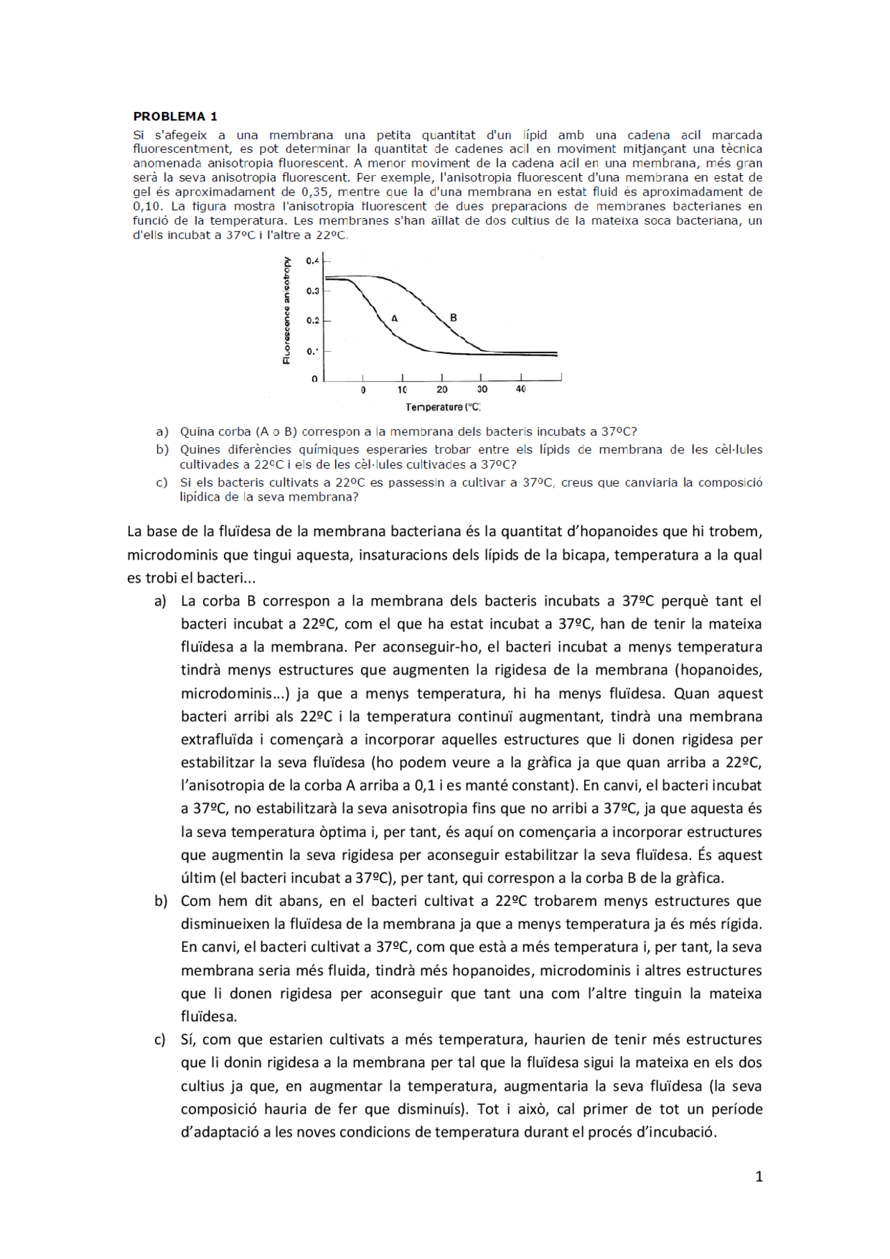 Problemes biocel 1r curs 2012-2013 - Ejercicios de Biología Celular - Docsity