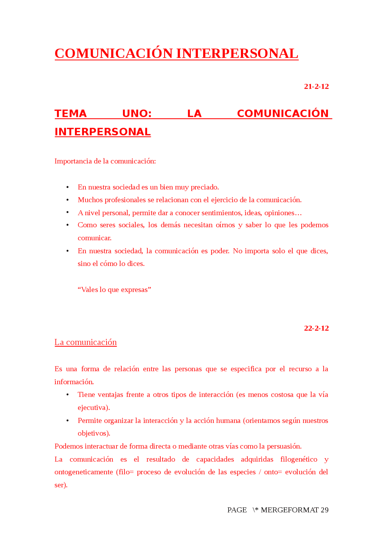 APUNTES DE COMUNICACION INTERPERSONAL - Apuntes de Comunicación ...
