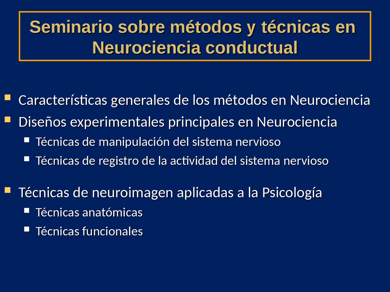 Seminario metodos de neuroimagen - Apuntes de Neurociencia - Docsity