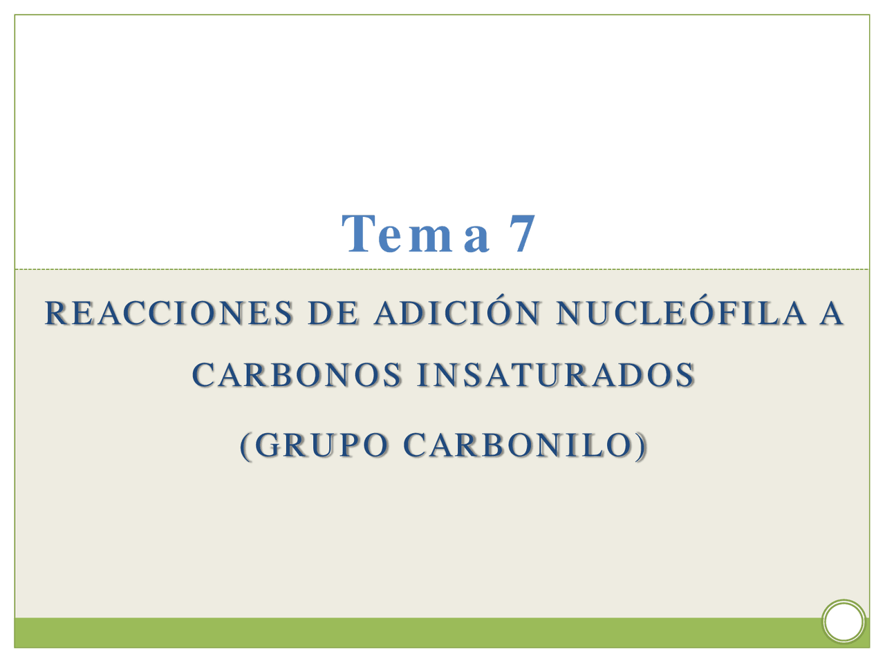 Reacciones de adición nucleófila a carbonos insaturados - Apuntes de ...