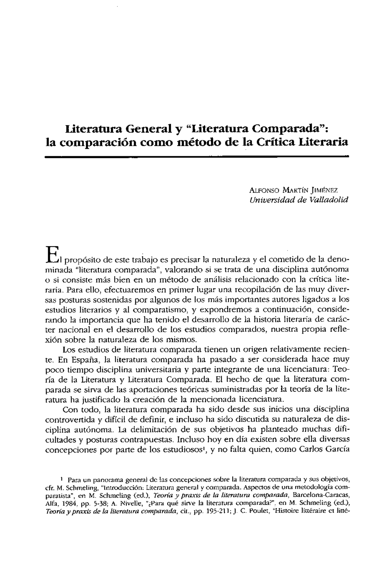 Lit comparada - Apuntes de Literatura - Docsity