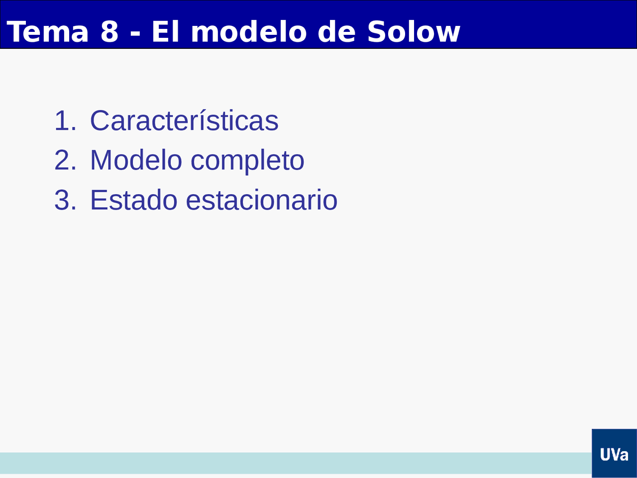 Tema 8 - El modelo de Solow 1.Características - Apuntes de Comunicación ...