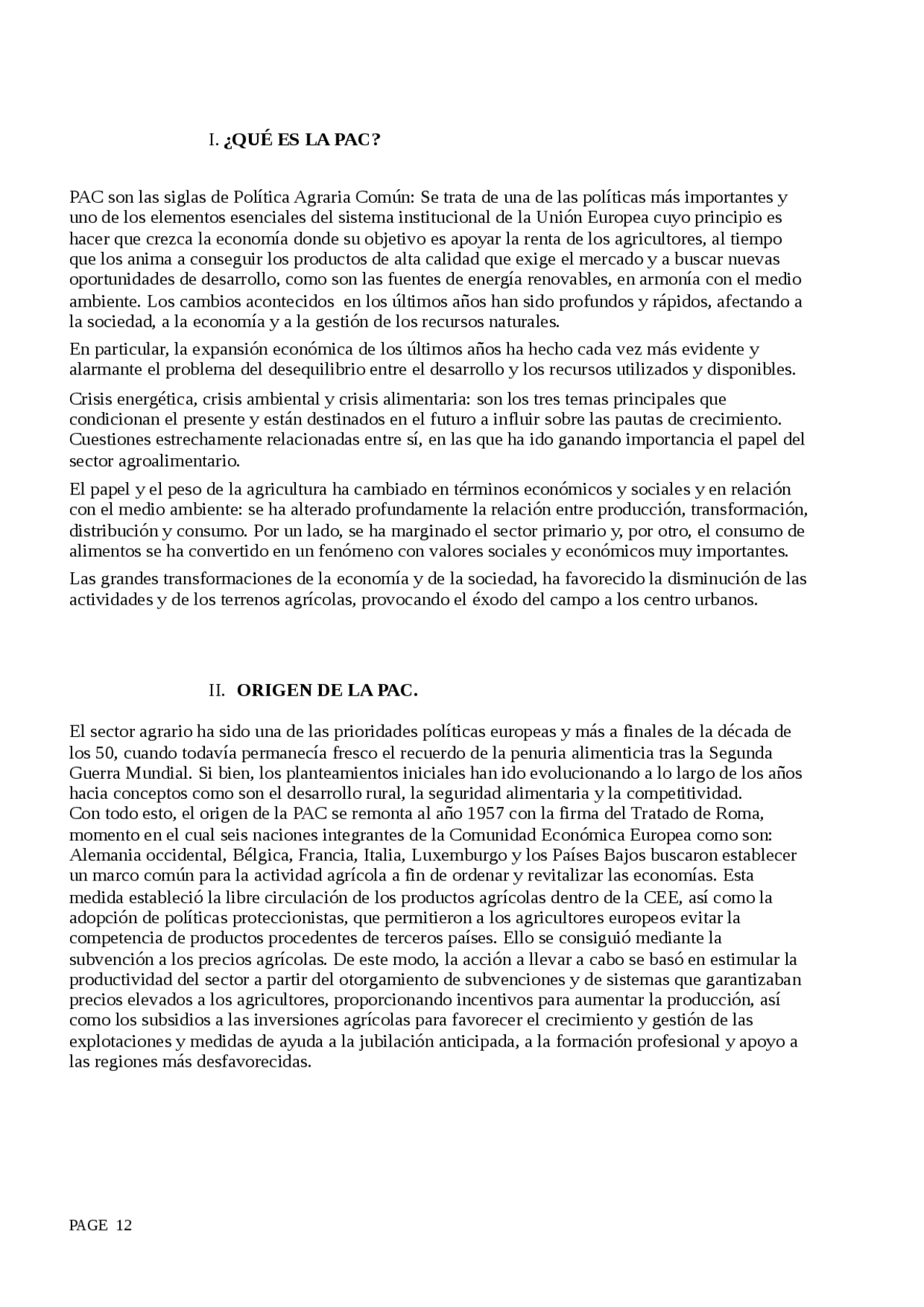 Trabajo pilares de la PAC, agroalimentario - Guías, Proyectos ...