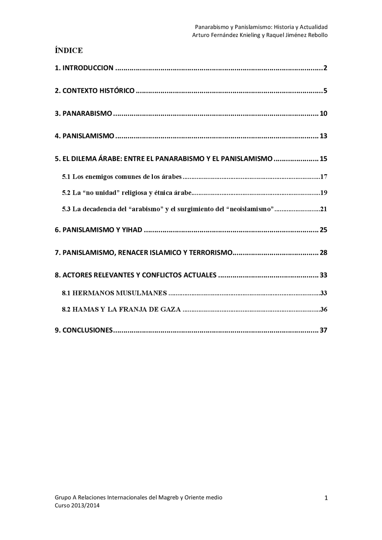 Panislamismo y Panarabismo - Apuntes de Relaciones Internacionales ...