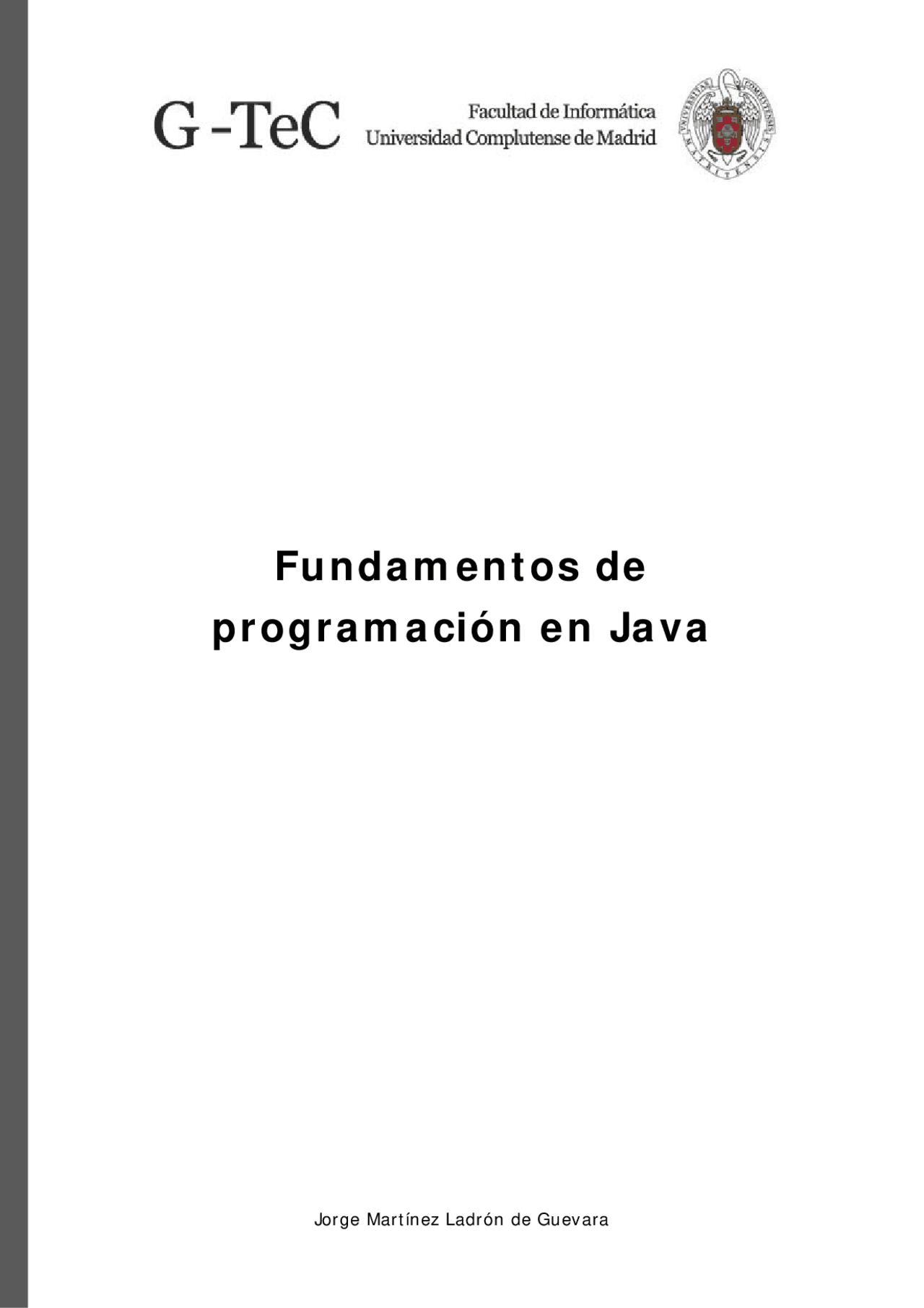 Fundamentos de programación en Java - Apuntes de Ingeniería Infórmatica ...