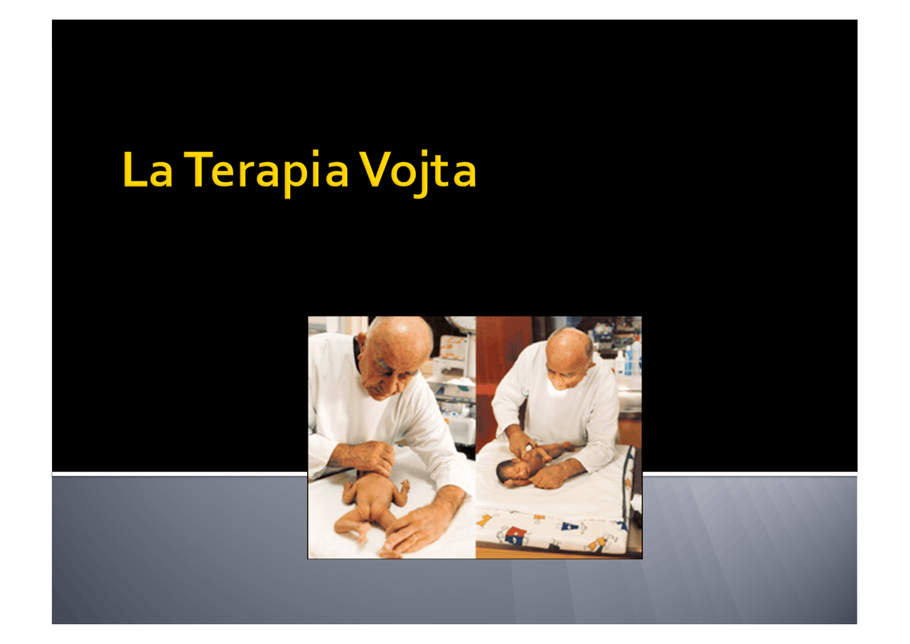 Resumen Vojta - Resúmenes de Fisioterapia - Docsity