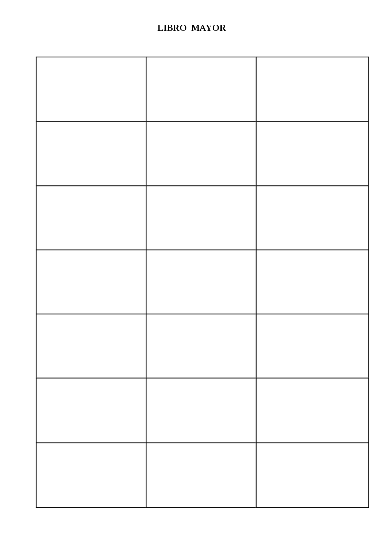 Hoja libro mayor - Apuntes de Contabilidad Financiera - Docsity