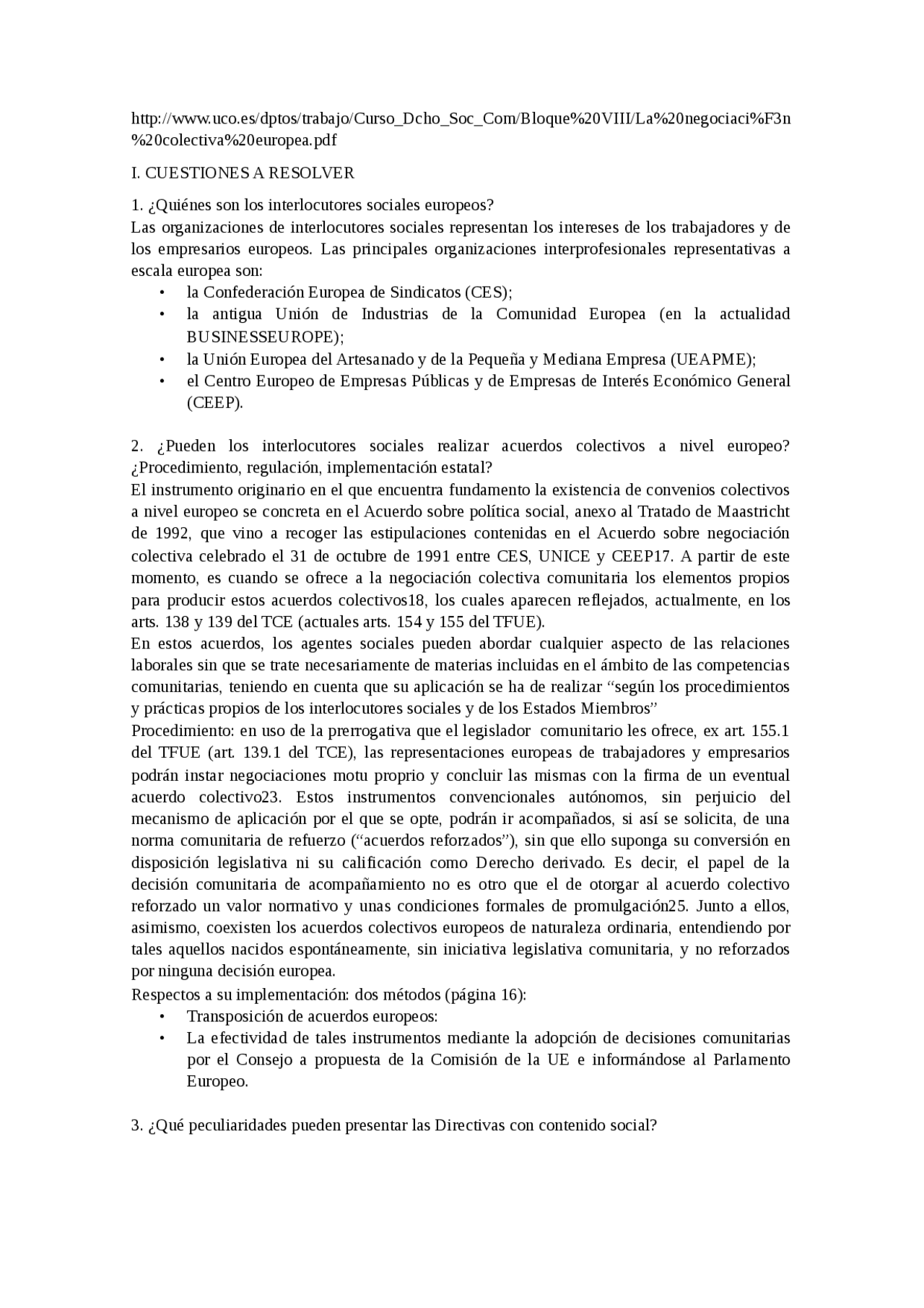 Seminario 1 Derecho del Trabajo - Apuntes de Derecho Penal - Docsity