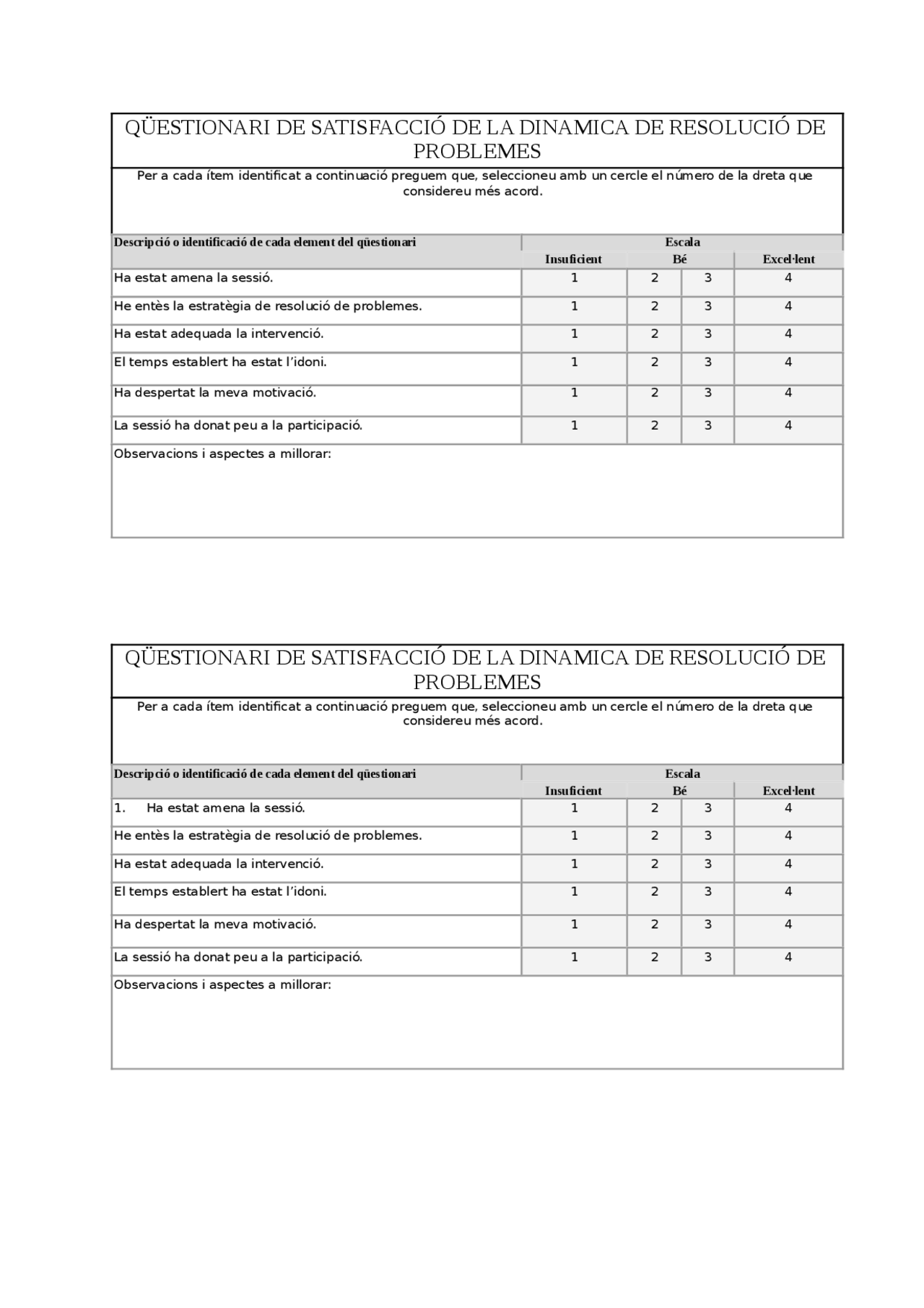 Enquesta estrategia - Apuntes de Pedagogía - Docsity