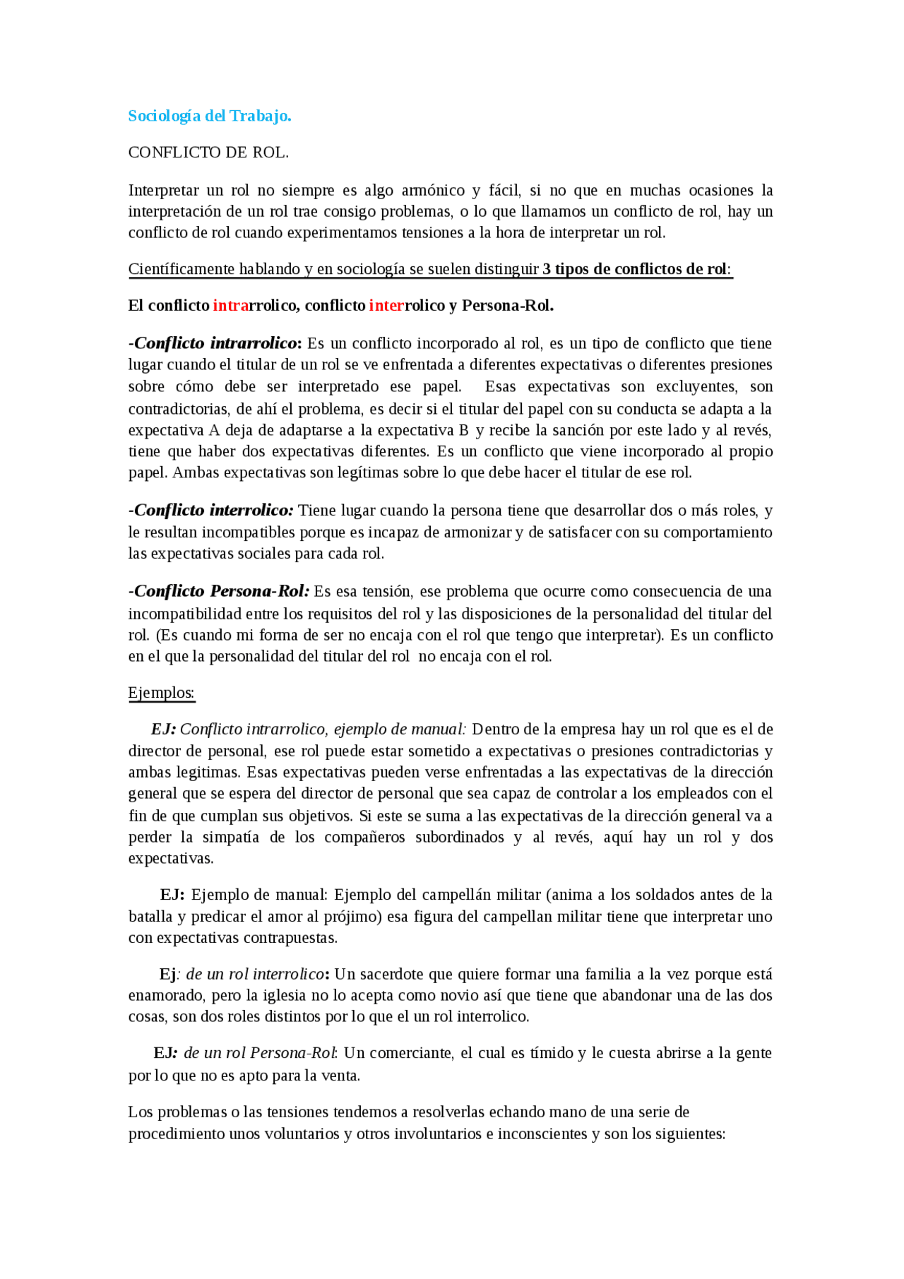 Conflicto de rol - Apuntes de Relaciones Laborales y Recursos Humanos ...