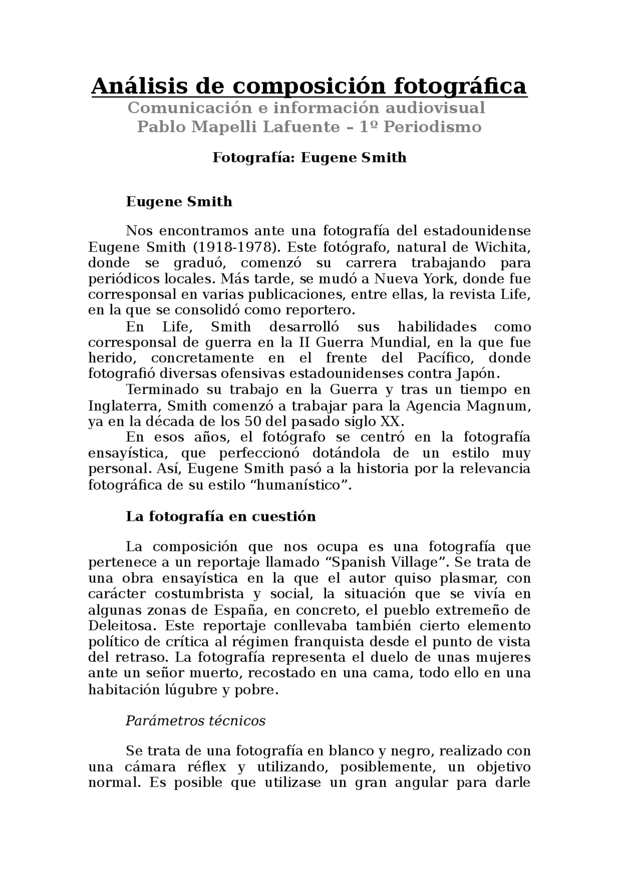 Análisis de composición fotografica - Apuntes de Comunicación ...