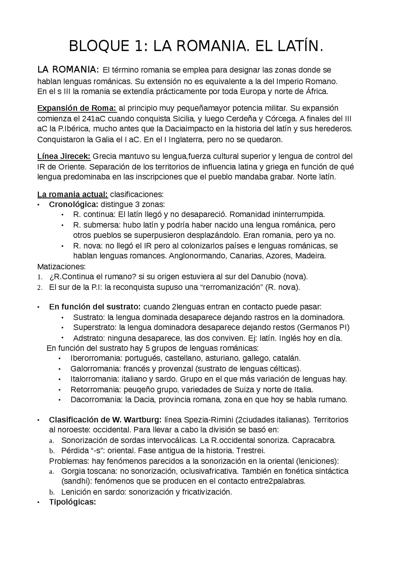 BLOQUE 1: LA ROMANIA. EL LATÍN LA ROMANIA EL LATÍN FORMACIÓN DE LENGUAS ...