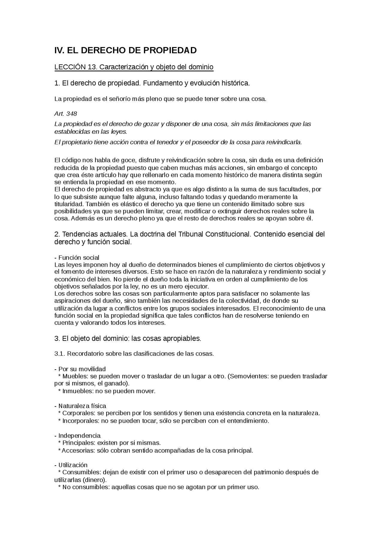 Civil III propiedad - Apuntes de Derecho Civil - Docsity