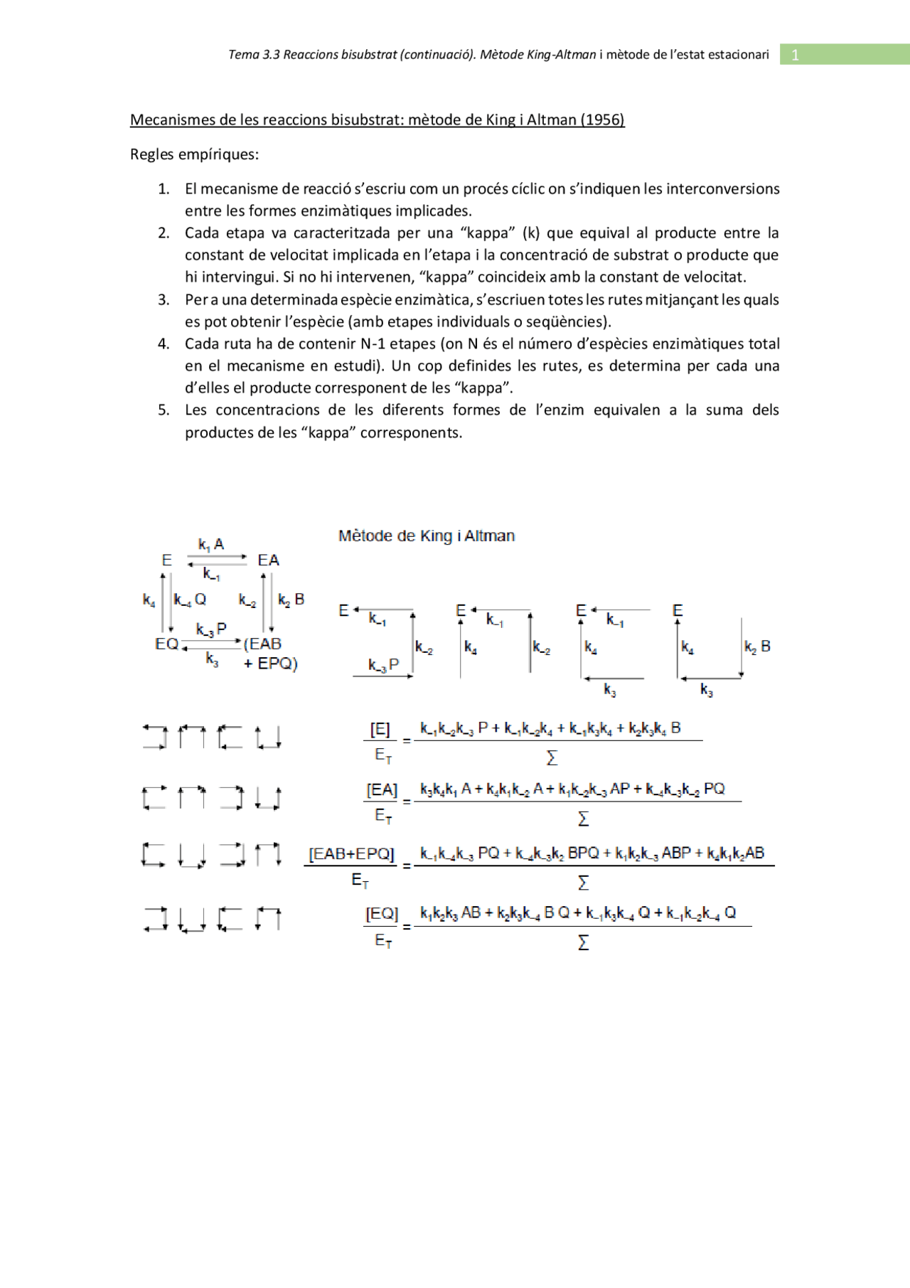 Mètode king - altman - Apuntes de Bioquímica - Docsity