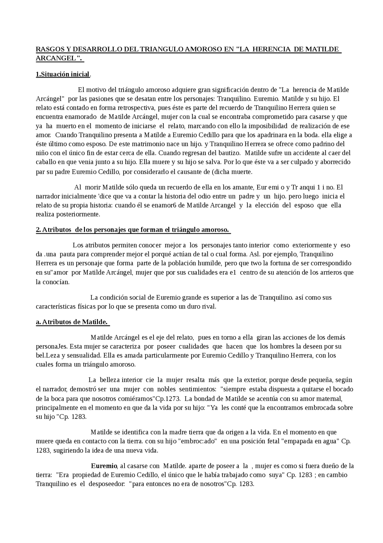 El triangulo amoroso en MATILDE ARCANGEL de Juan Rulfo - Apuntes de ...