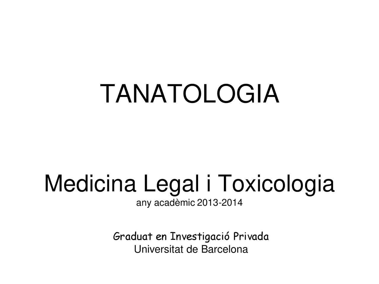 Tanatología: Concepto, Fases y Regulación de la Muerte - Prof. 564 ...