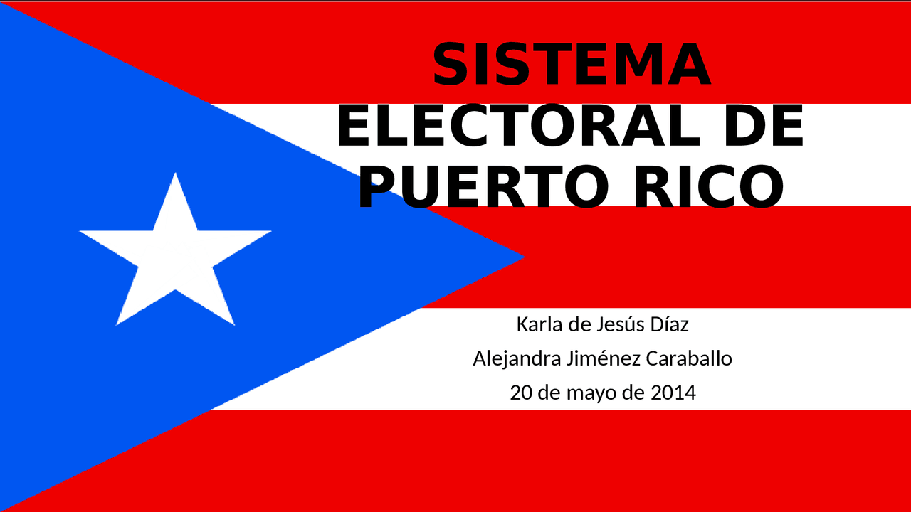 Sistema electoral de puerto rico - Apuntes de Periodismo - Docsity