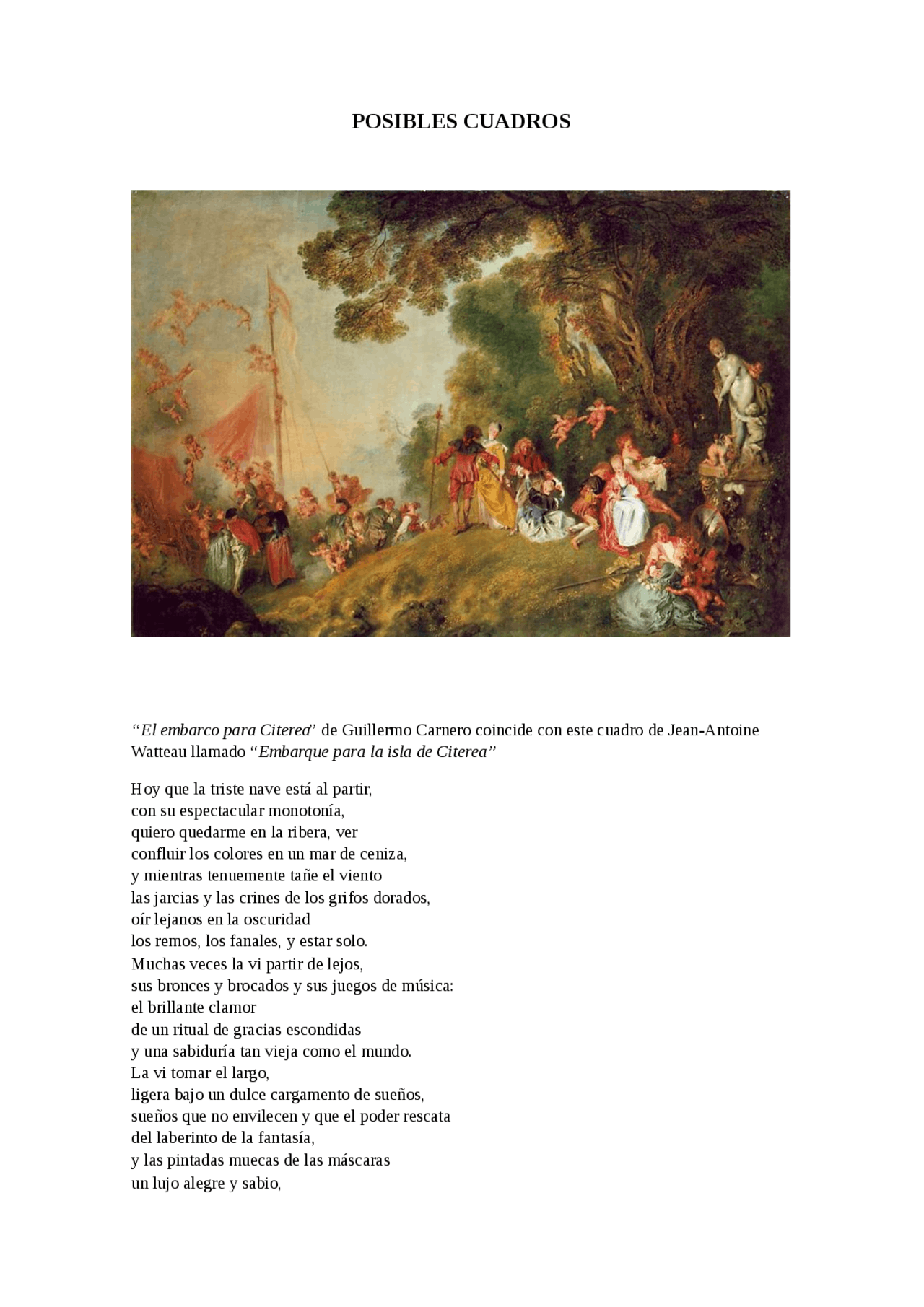Posibles cuadros asociados a la poesía de Guillermo Carnero - Apuntes ...
