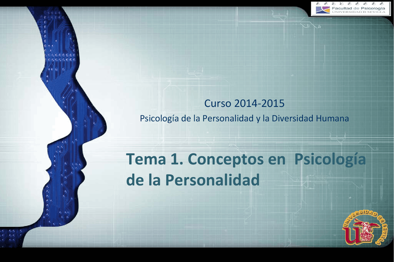 Psicología de la Personalidad: Definición y Clasificaciones - Prof ...
