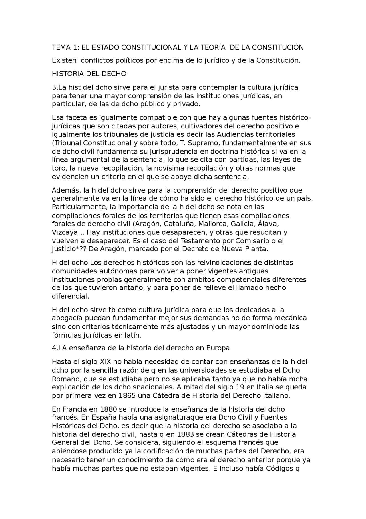 TEMA 1: EL ESTADO CONSTITUCIONAL Y LA TEORÍA DE LA CONSTI - Appunti di ...