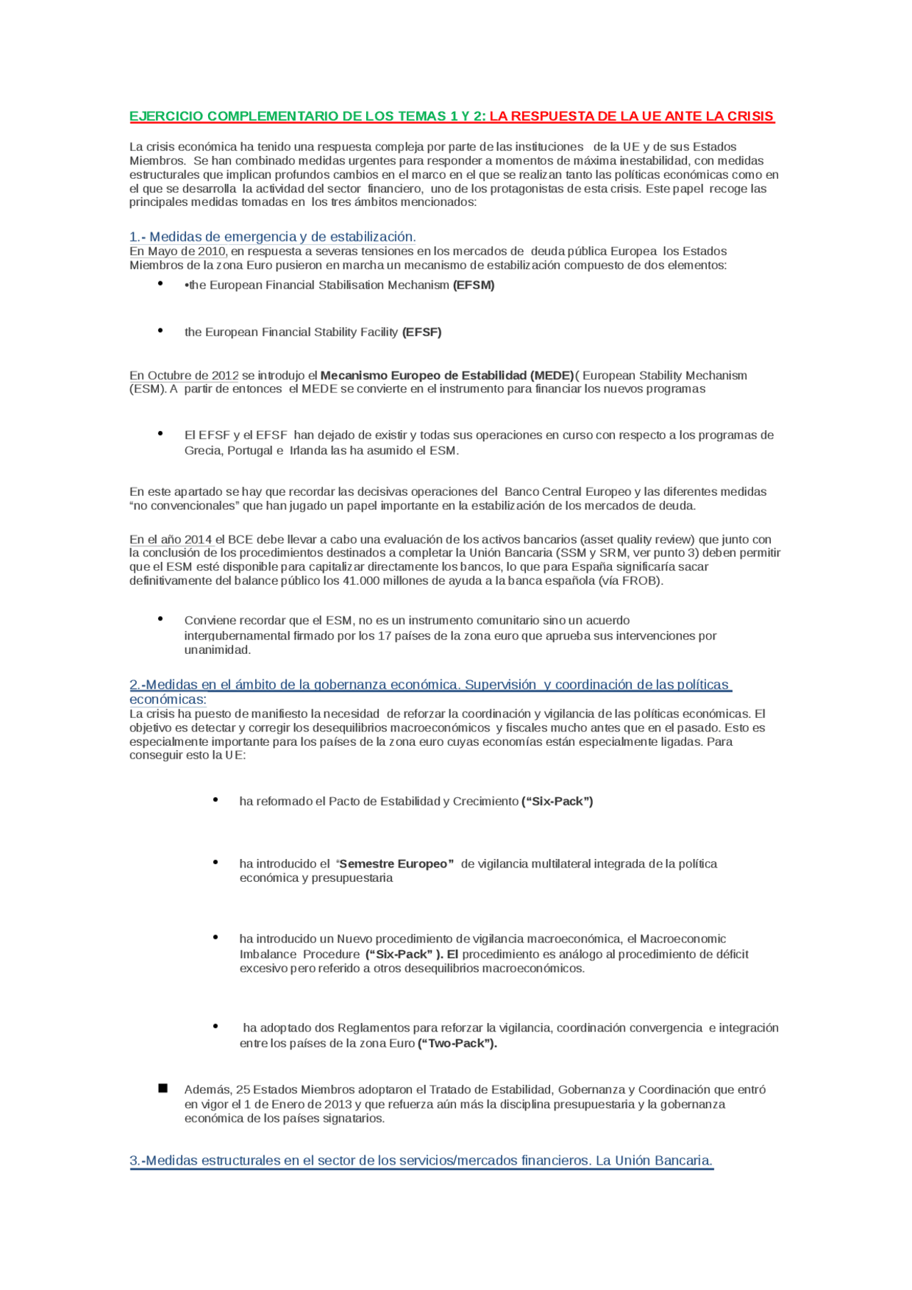 Ejercicio complementario UE diapositivas - Diapositivas de Derecho Romano - Docsity