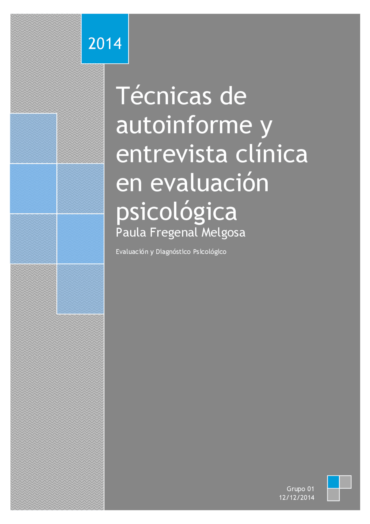 Técnicas de autoinforme - Apuntes de Psicología | Docsity