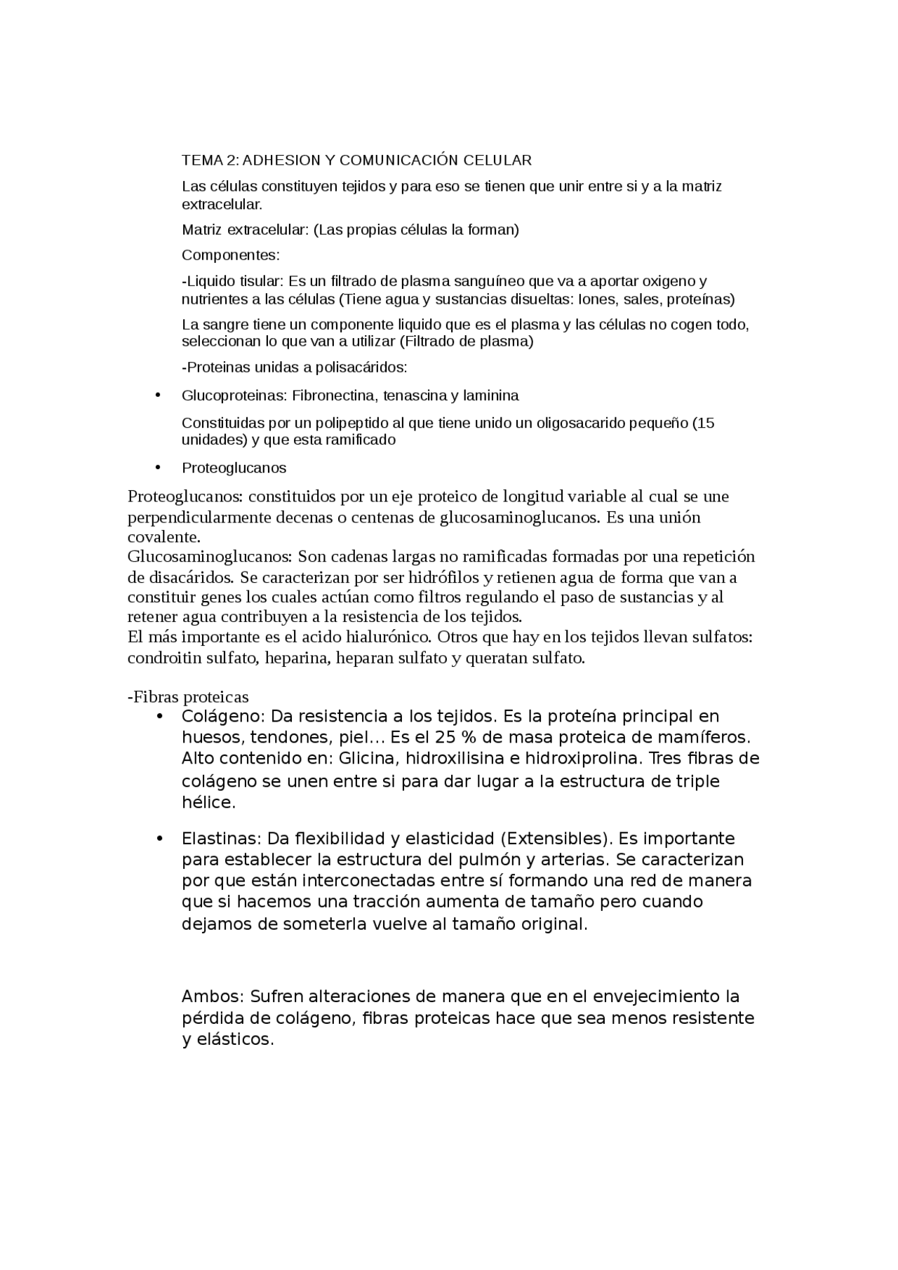 Glucoproteinas: Fibronectina, tenascina y lamininaConstituidas po ...