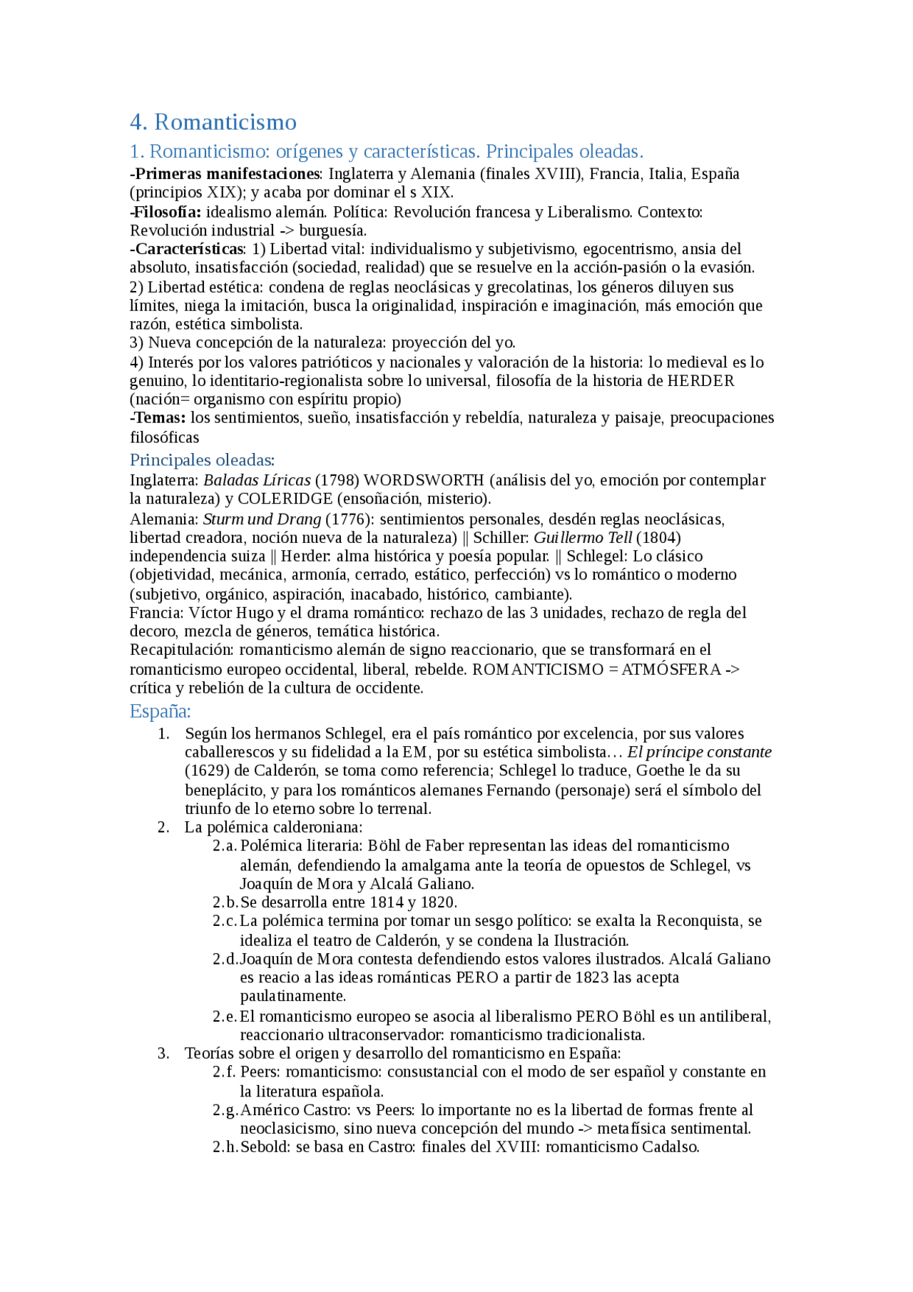 Romanticismo - Ilustración y Romanticismo - Apuntes de Idioma Español ...