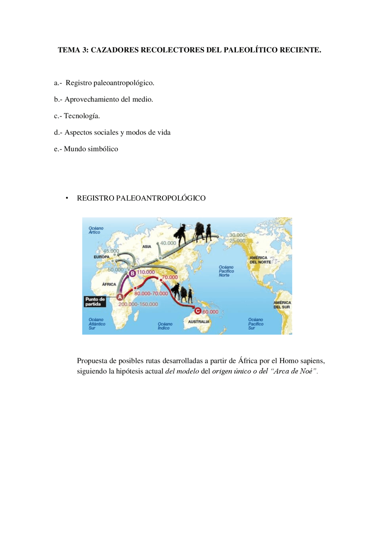 Prehistoria tema 3 - Study notes for Prehistory | Docsity